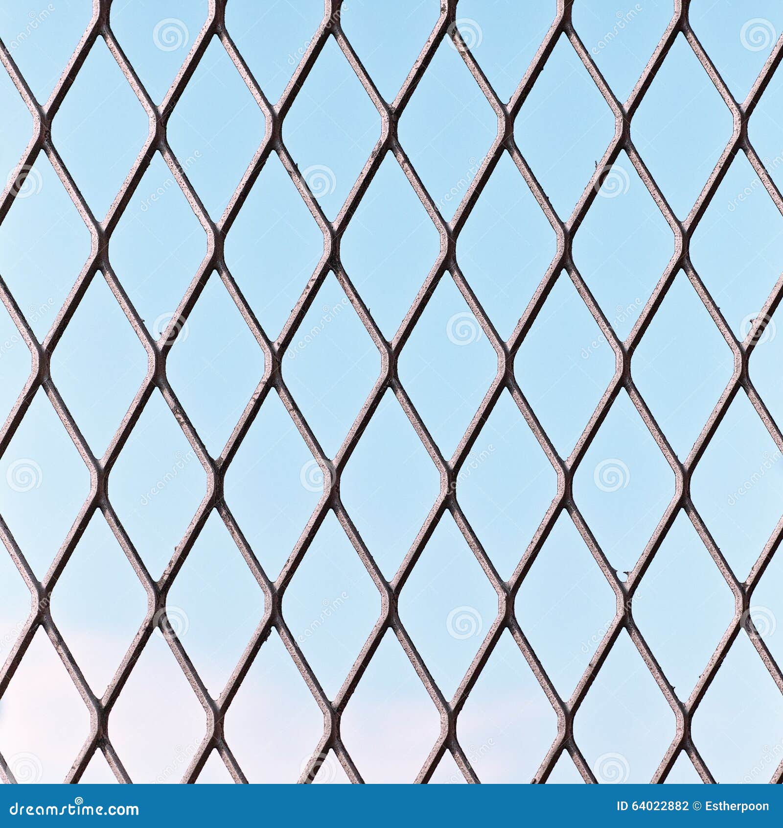 Barricade Single Steel Wire at Day Stock Photo - Image of concept ...