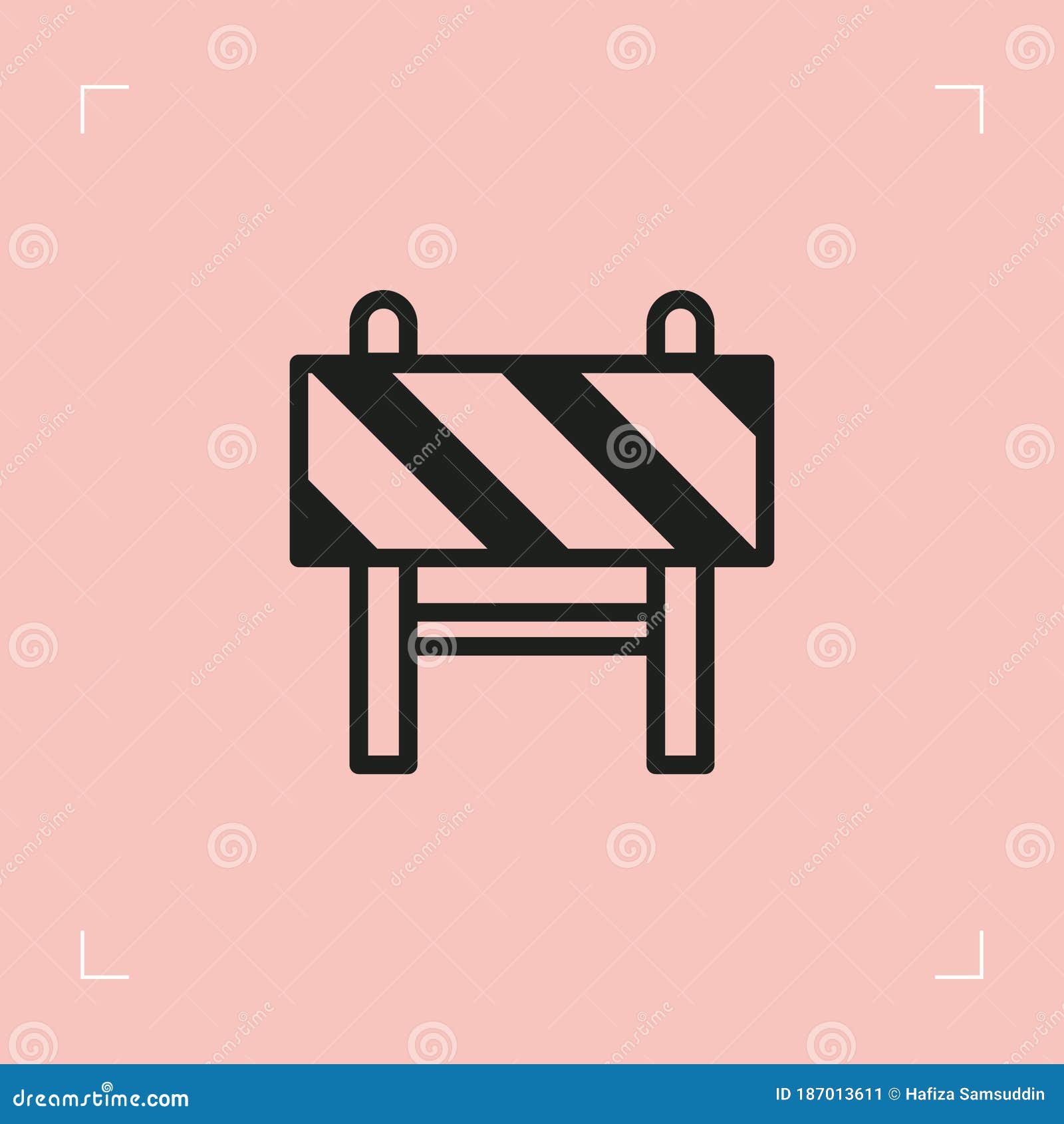 Barricade. Vector Illustration Decorative Design Stock Vector ...