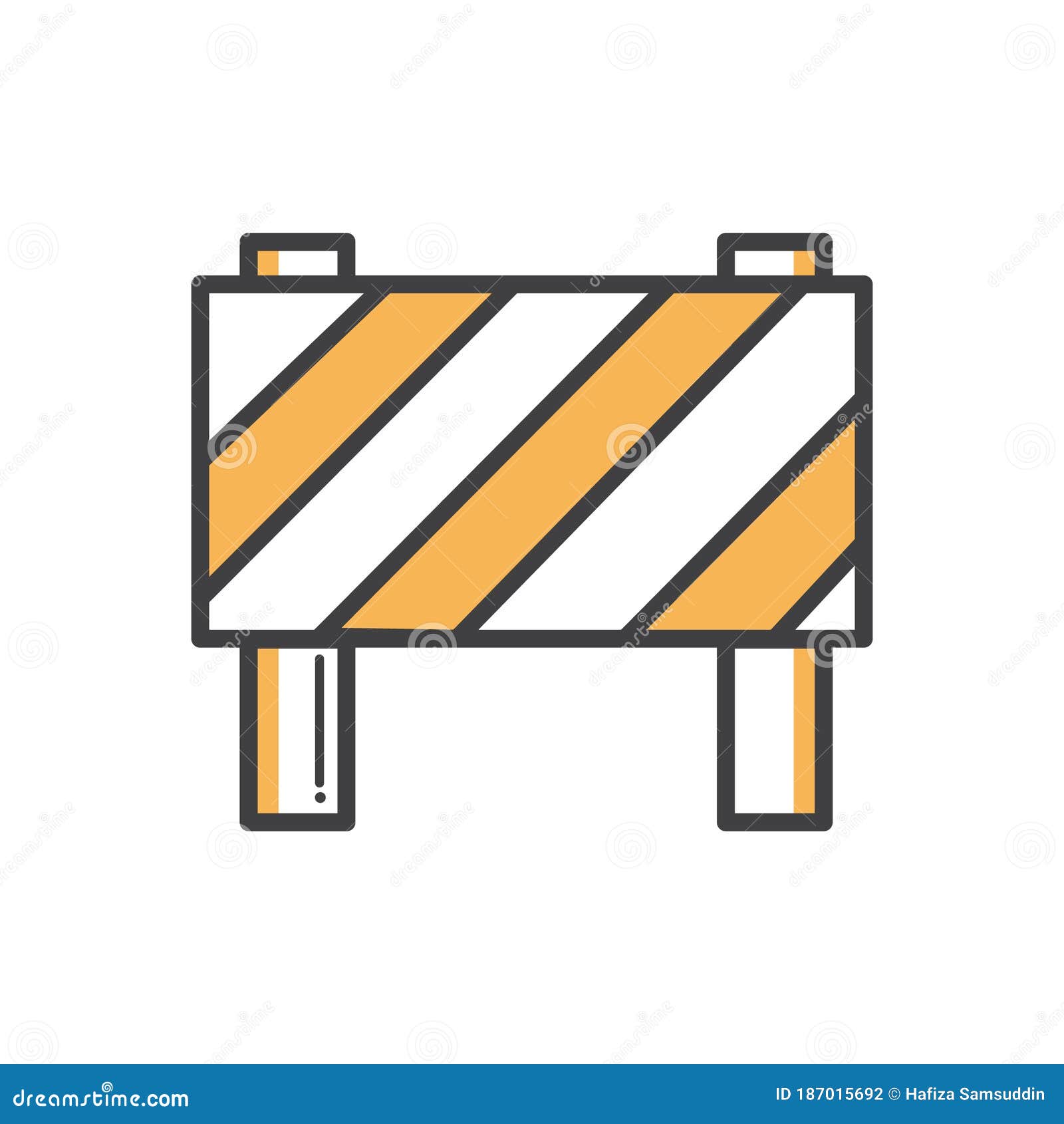 Barricade. Vector Illustration Decorative Design Stock Vector ...