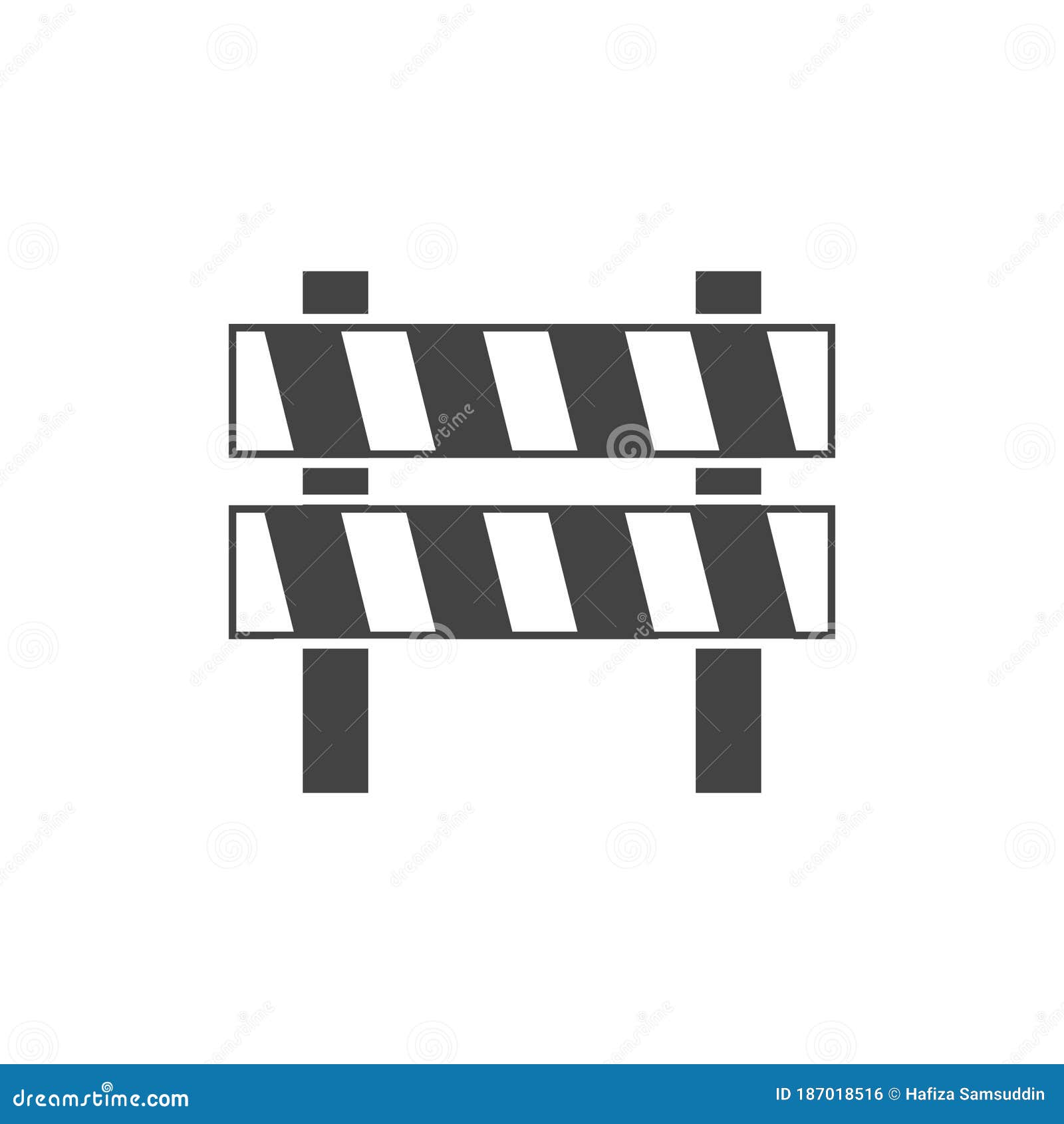 Barricade. Vector Illustration Decorative Design Stock Vector ...