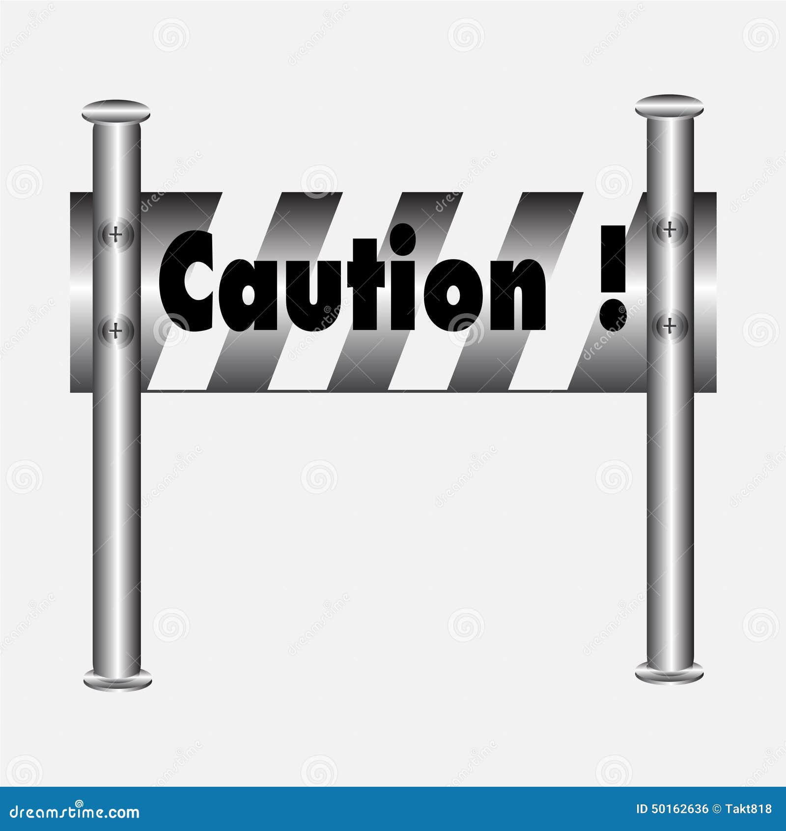 Barricade warning sign stock vector. Illustration of signboard - 50162636