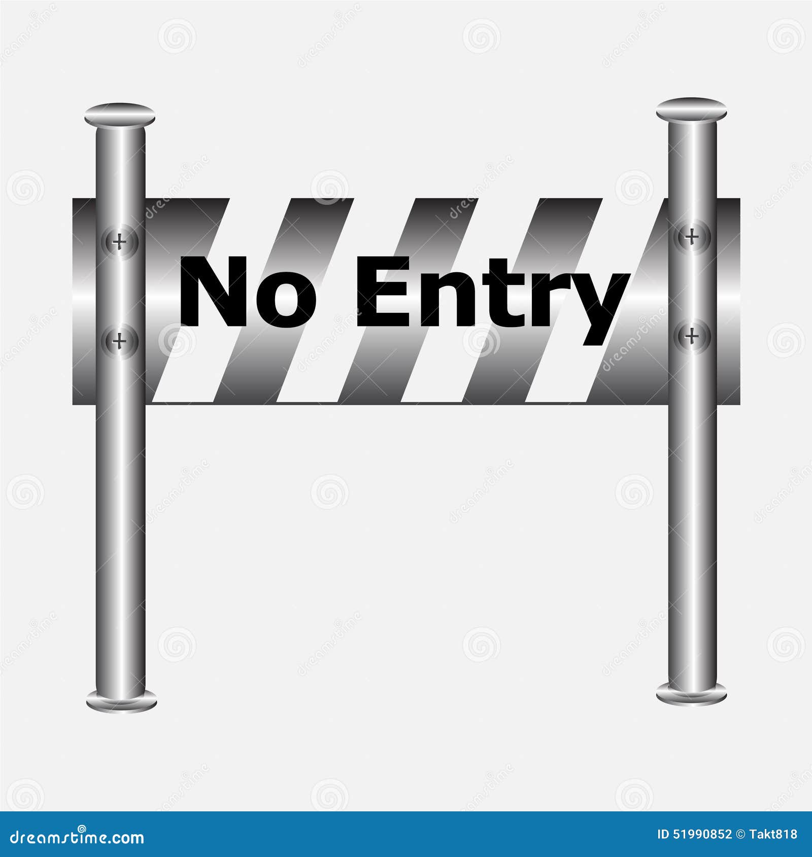 Barricade Warning Sign Vector Illustration | CartoonDealer.com #51990852