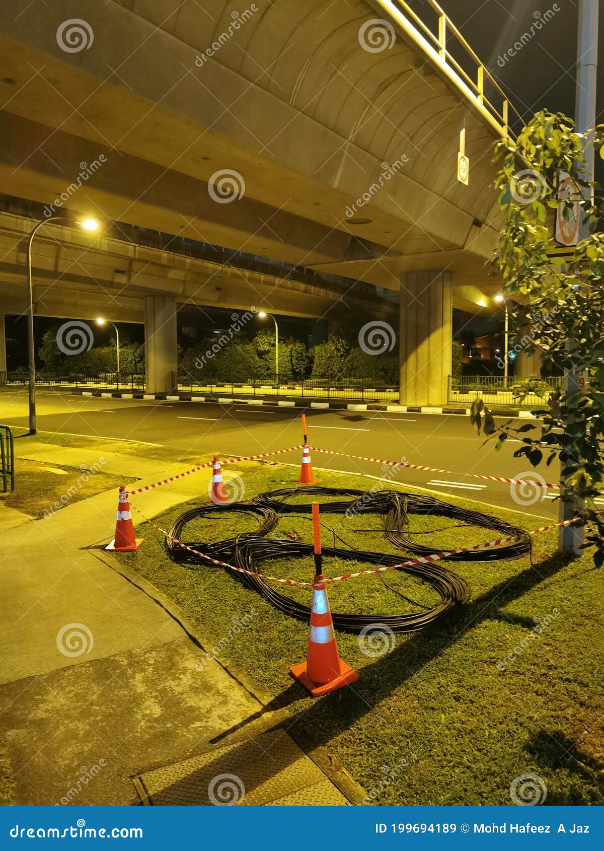 Barricade your work area stock image. Image of infrastructure - 199694189