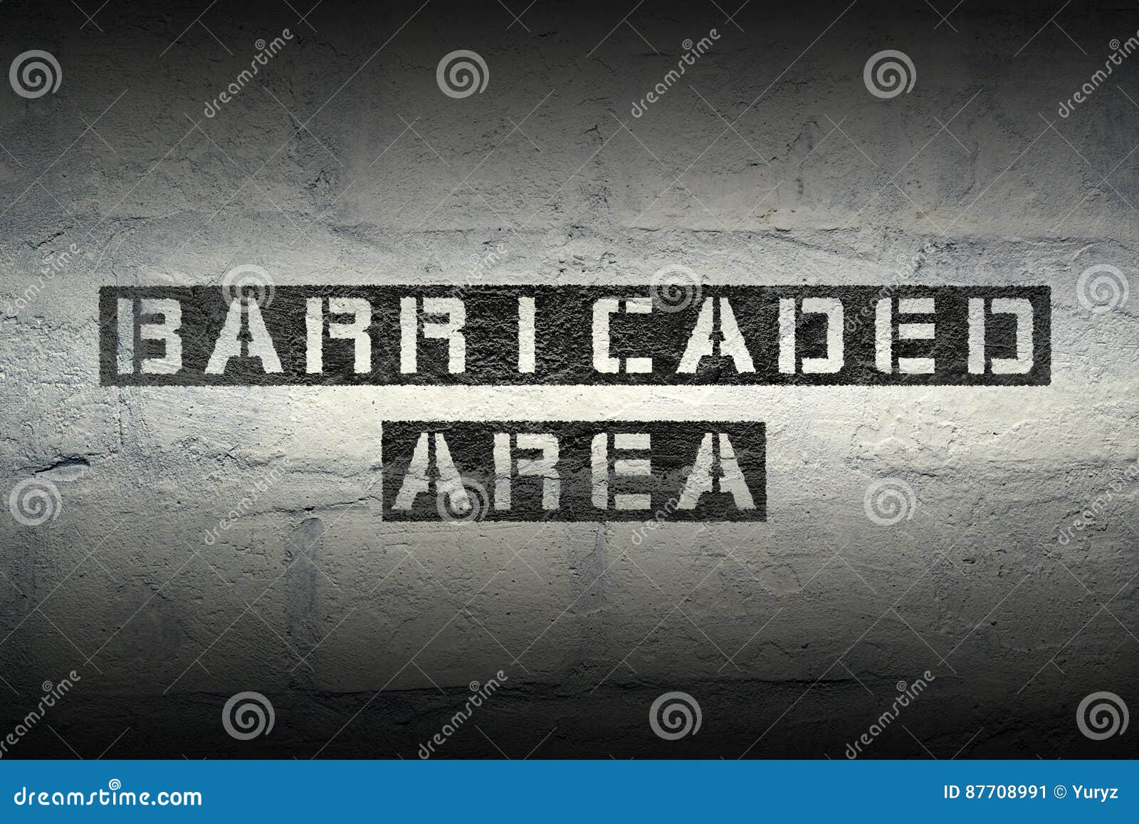 Barricaded area GR stock image. Image of stop, area, prevent - 87708991