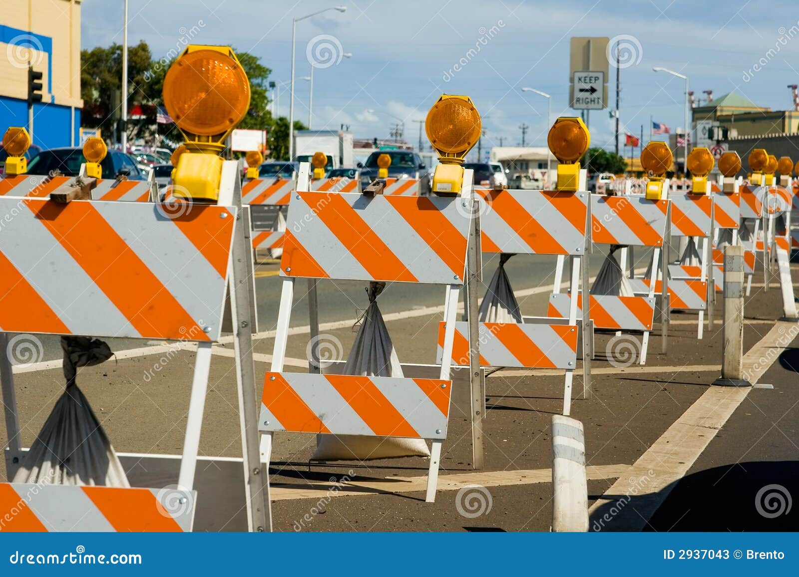 Barricades stock image. Image of accident, boulevard, diversion - 2937043