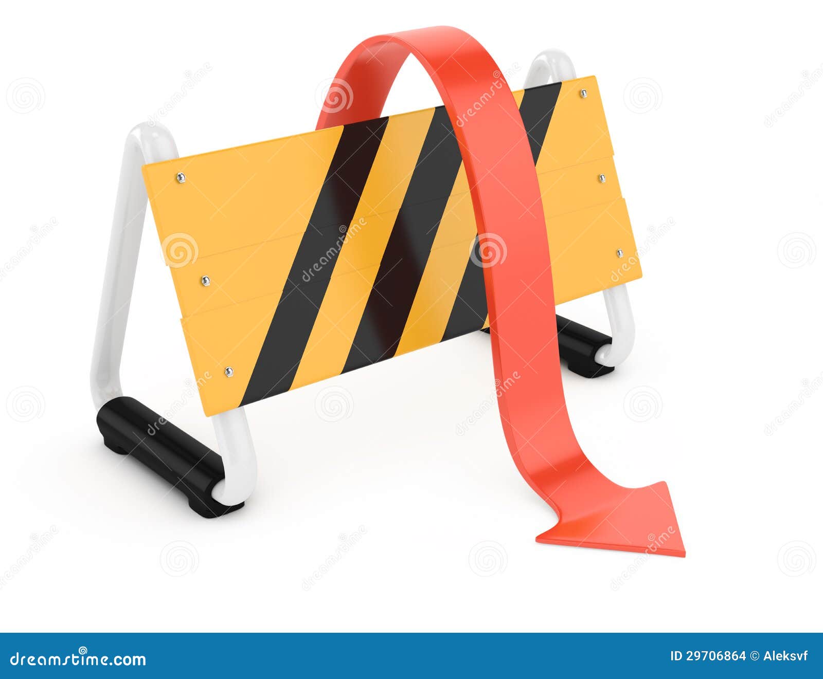 Barrier and arrow stock illustration. Illustration of strategy - 29706864