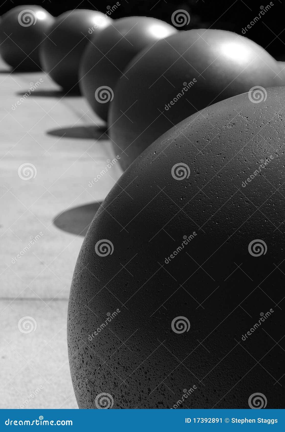 Barrier Balls stock image. Image of balls, curve, path - 17392891