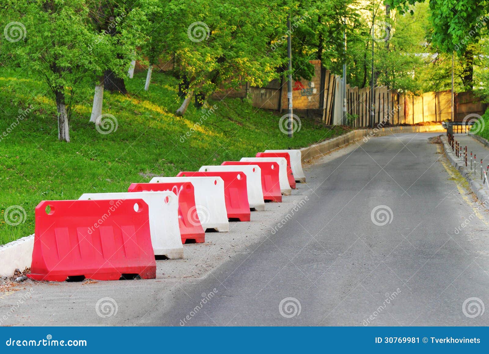 Barrier blocks stock image. Image of security, roadsign - 30769981