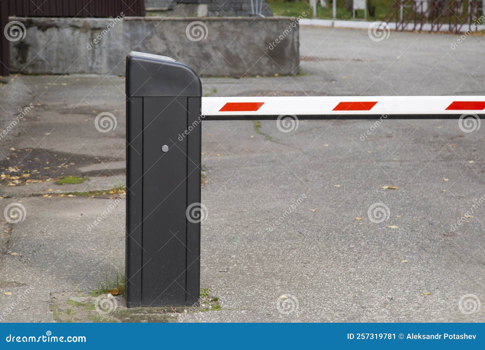 A Barrier for Car Parking. Car Parking in the City Center Stock Image ...