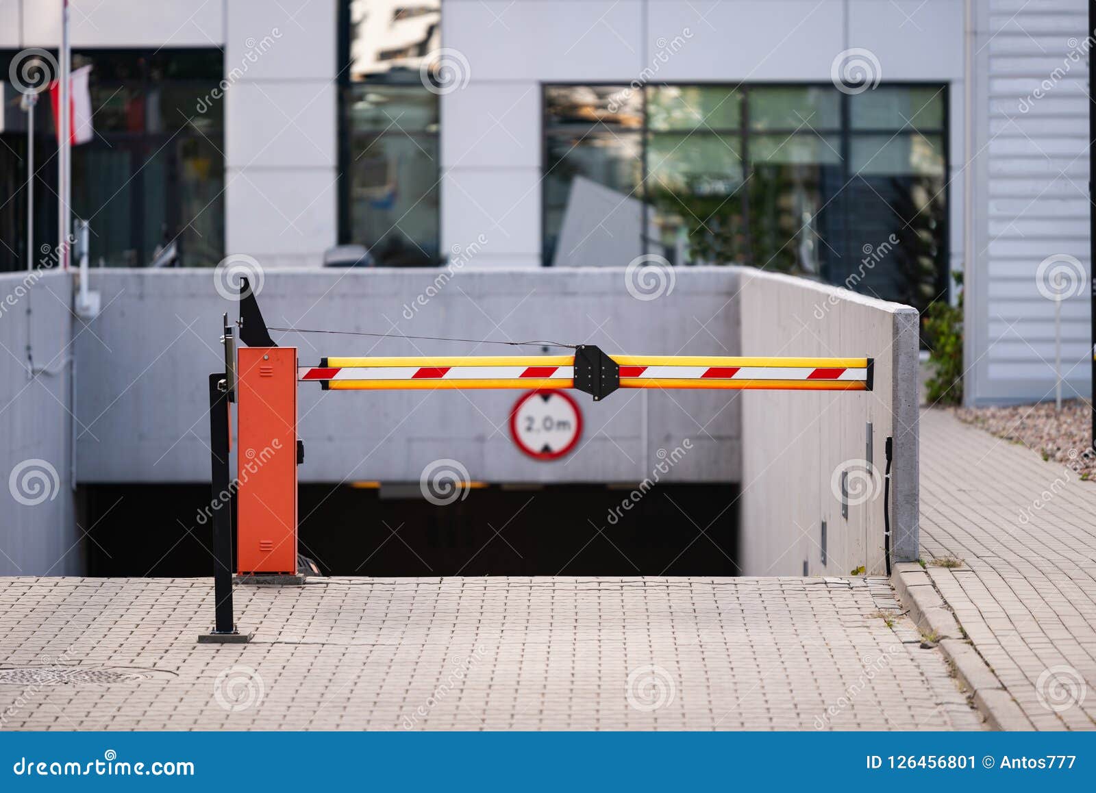 Barrier Gate Automatic System for Security. Stock Image - Image of ...
