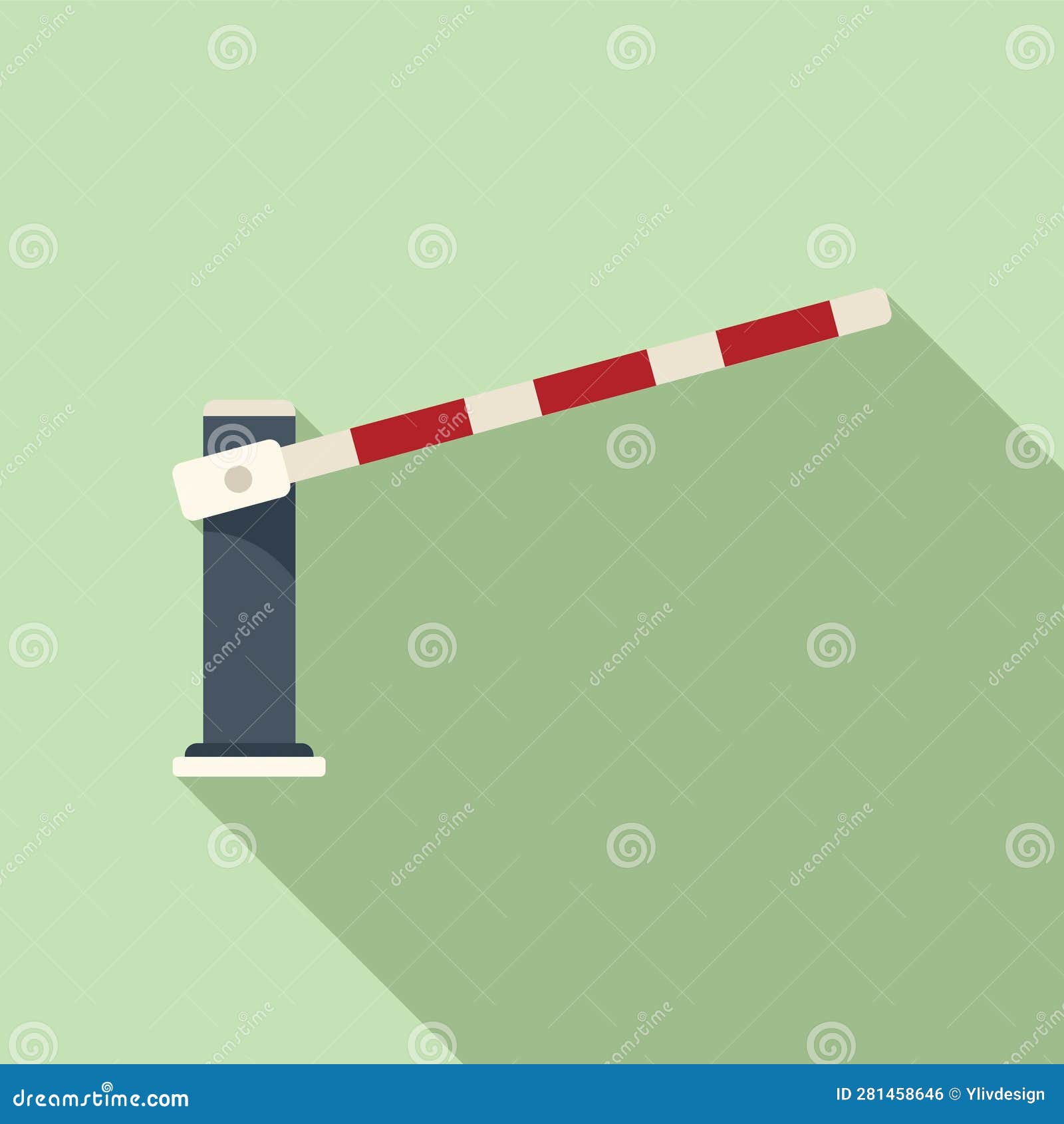 Barrier Icon Flat Vector. Sign Obstacle Stock Vector - Illustration of ...