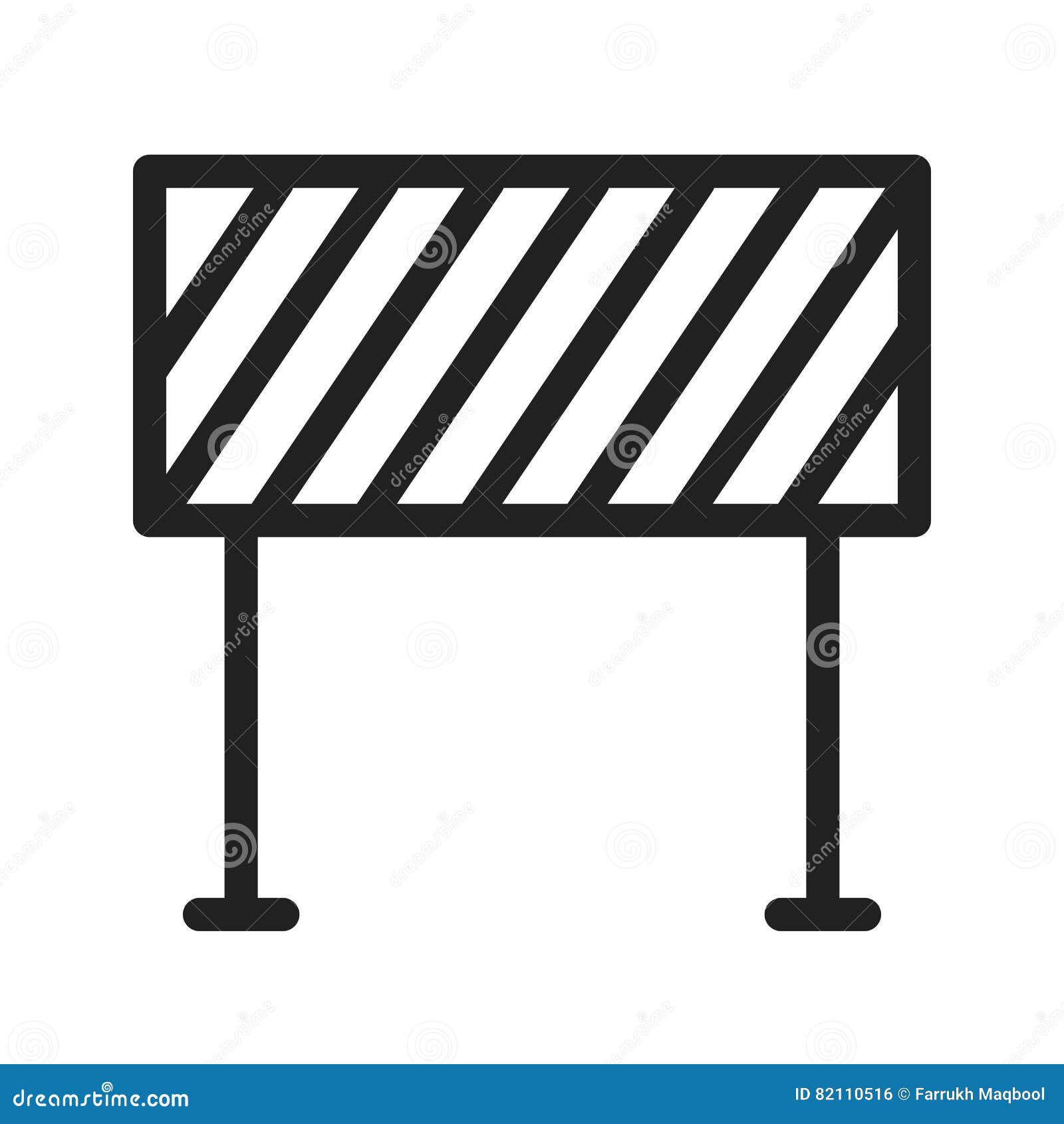Barrier icon stock vector. Illustration of security, barrier - 82110516