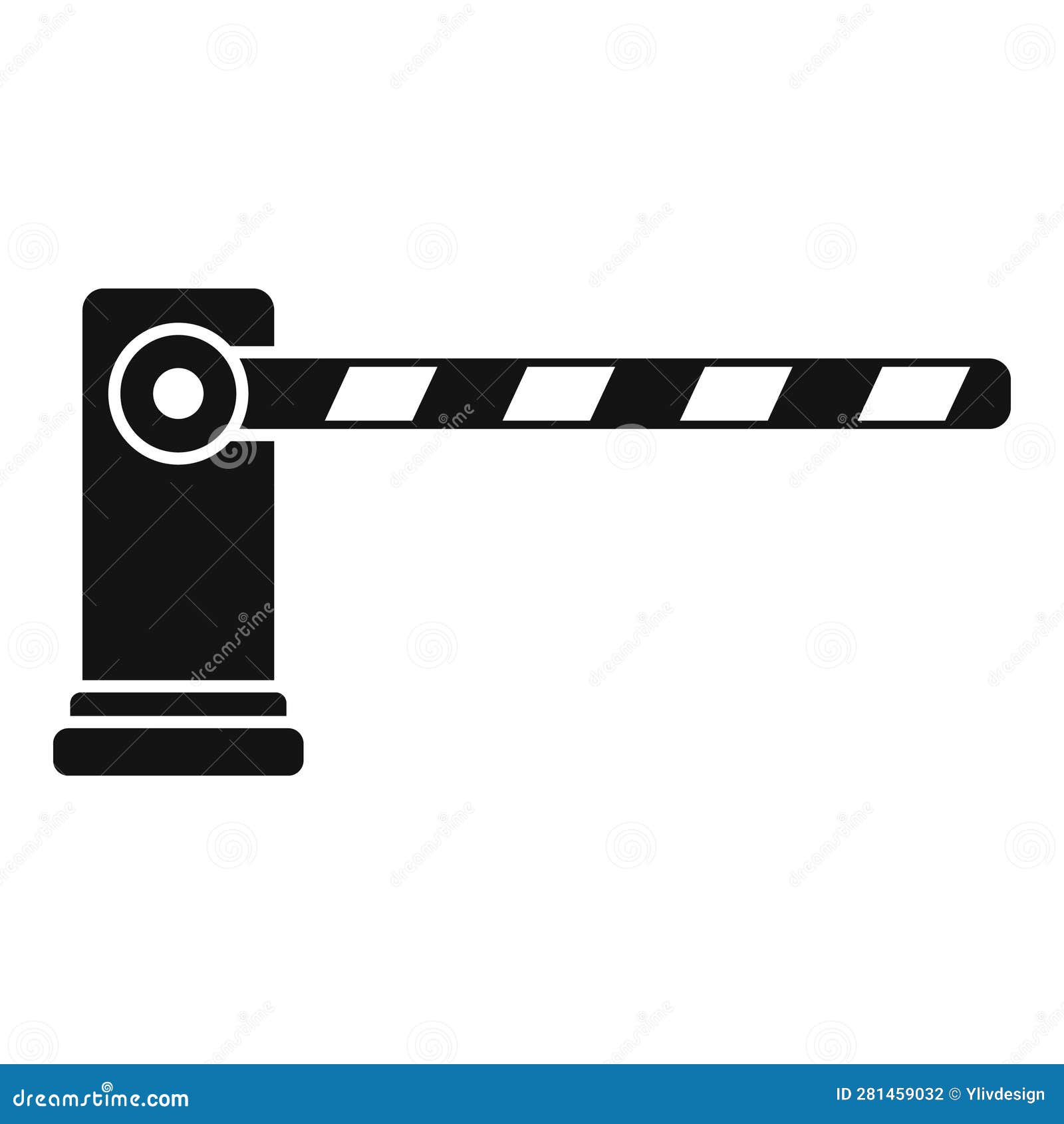 Barrier Icon Simple Vector. Safety Gate Stock Vector - Illustration of ...