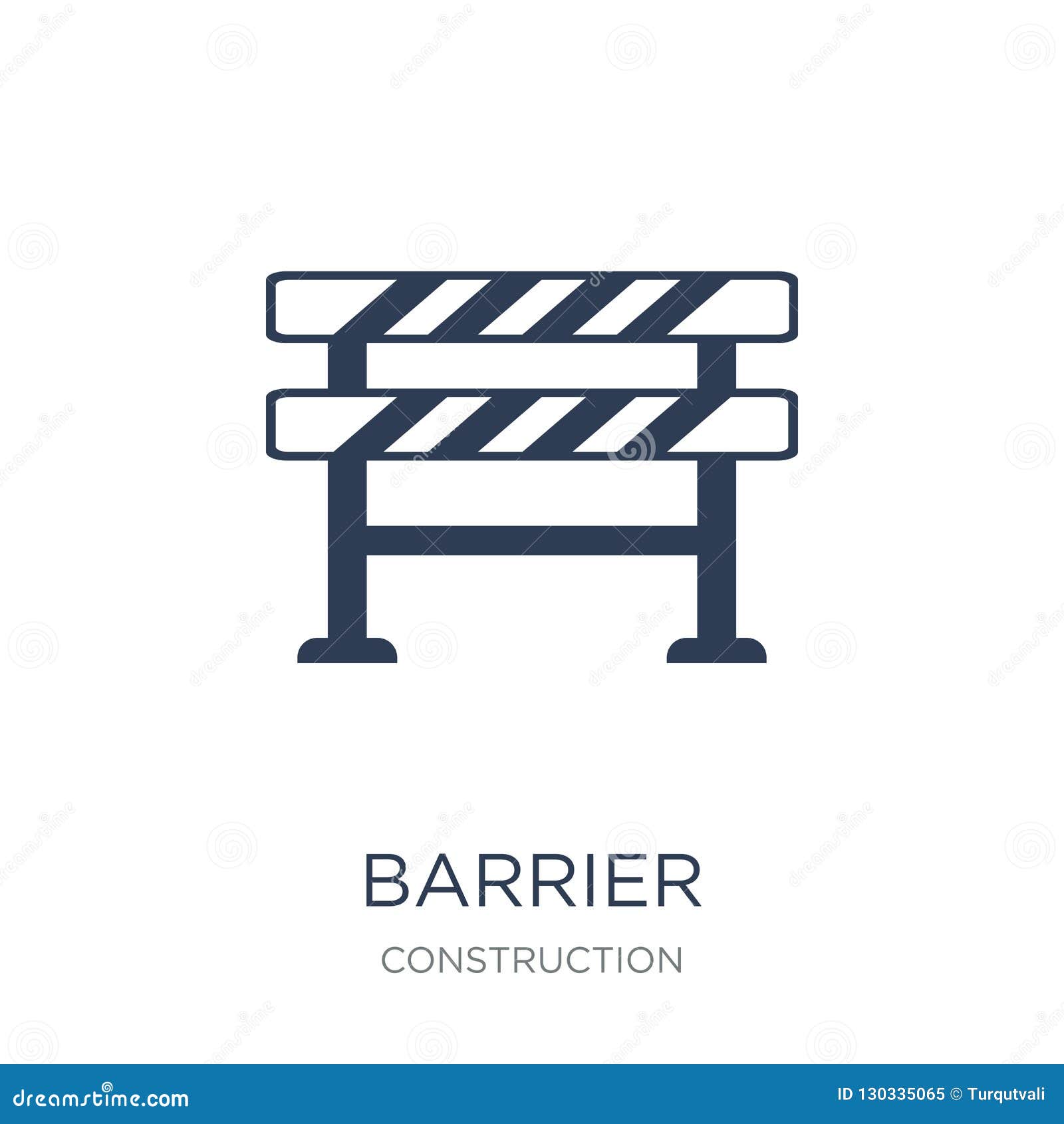 Barrier Icon. Trendy Flat Vector Barrier Icon On White Background From ...