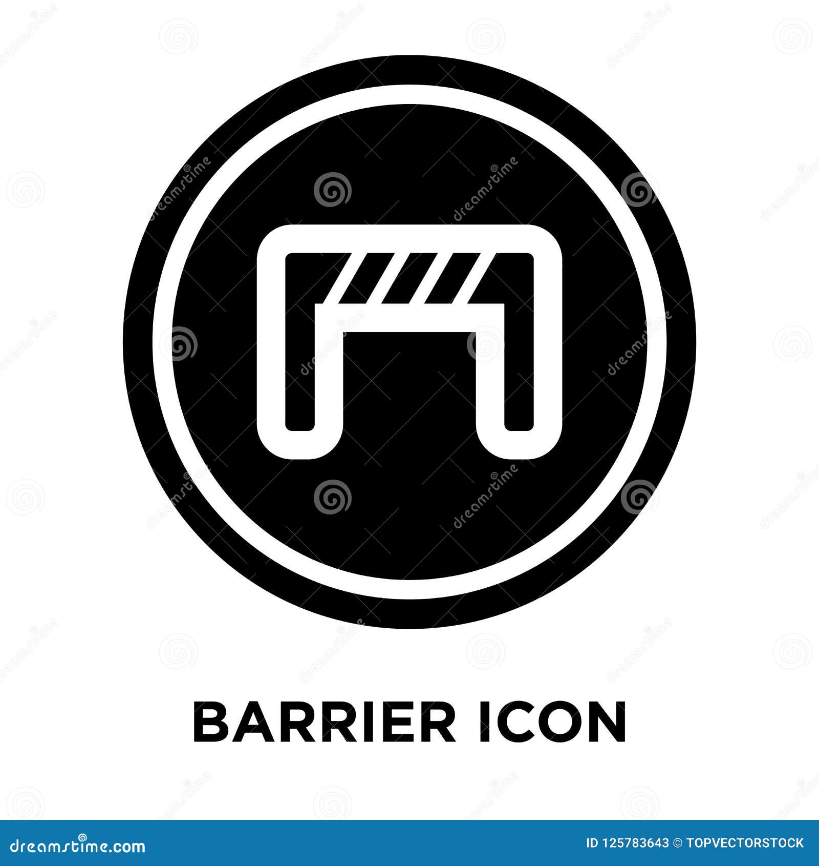 Barrier Icon Vector Isolated on White Background, Logo Concept O Stock ... Barrier Icon Vector Isolated on White Background, Logo Concept O Stock ...