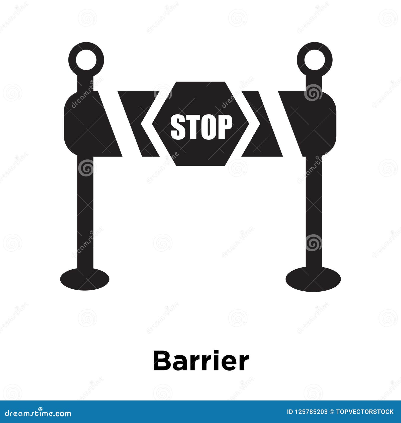 Barrier Icon Vector Isolated On White Background, Logo Concept O Stock ... Barrier Icon Vector Isolated On White Background, Logo Concept O Stock ...