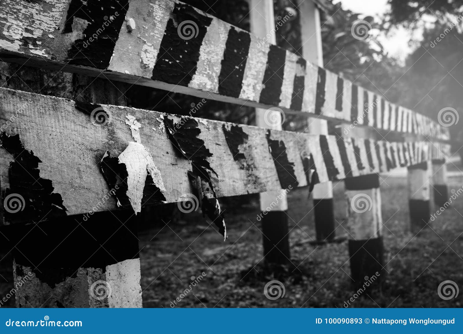 Barrier Line Black and White. Stock Image - Image of concept, grey ...
