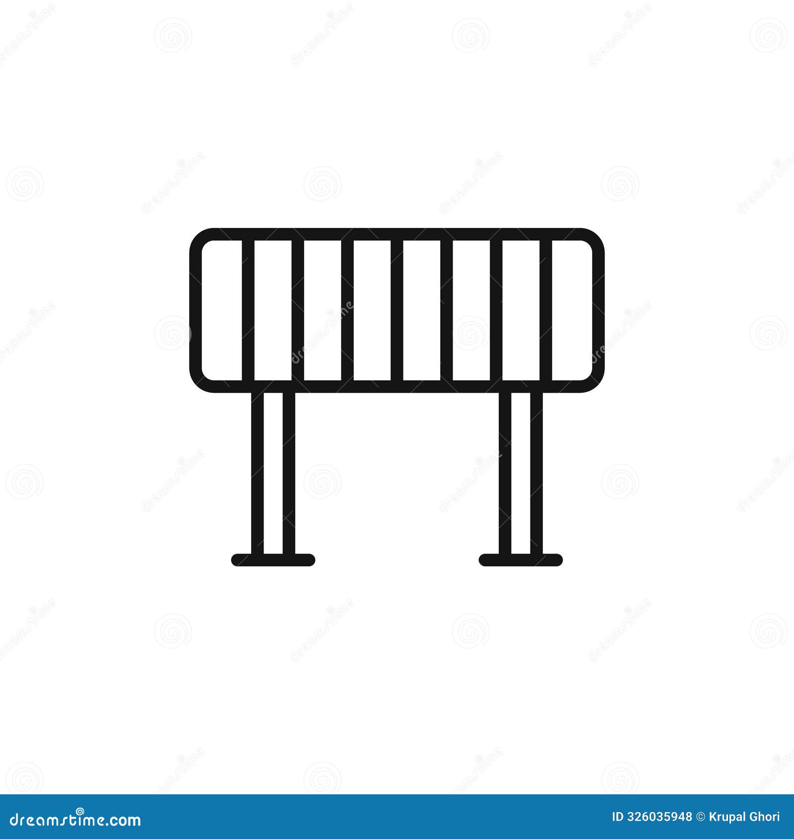 Barrier Logo Sign Vector Outline Stock Illustration - Illustration of ...