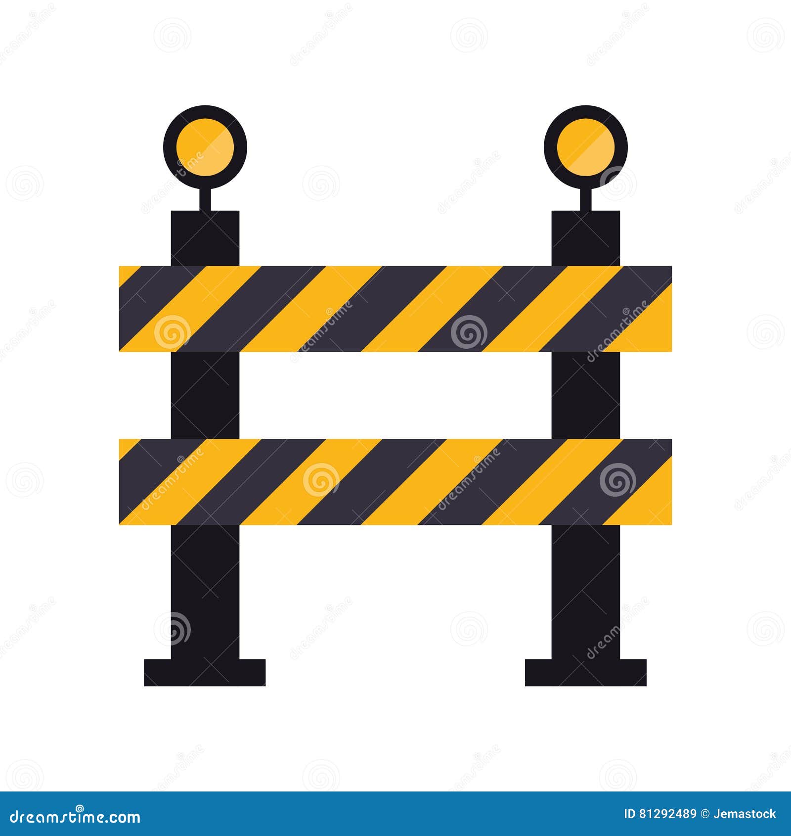 Restricted Barrier Icon Cartoon Vector | CartoonDealer.com #188057543