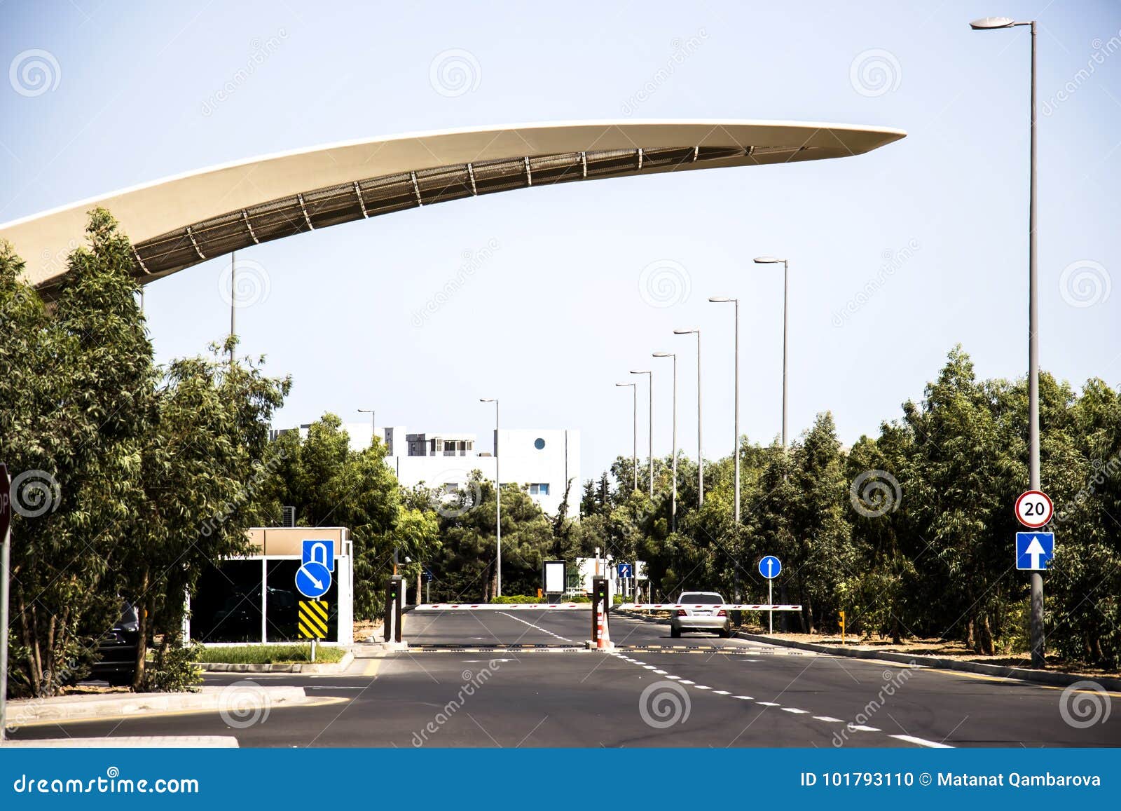 Barrier Gate Automatic System for Security. Stock Photo - Image of ...