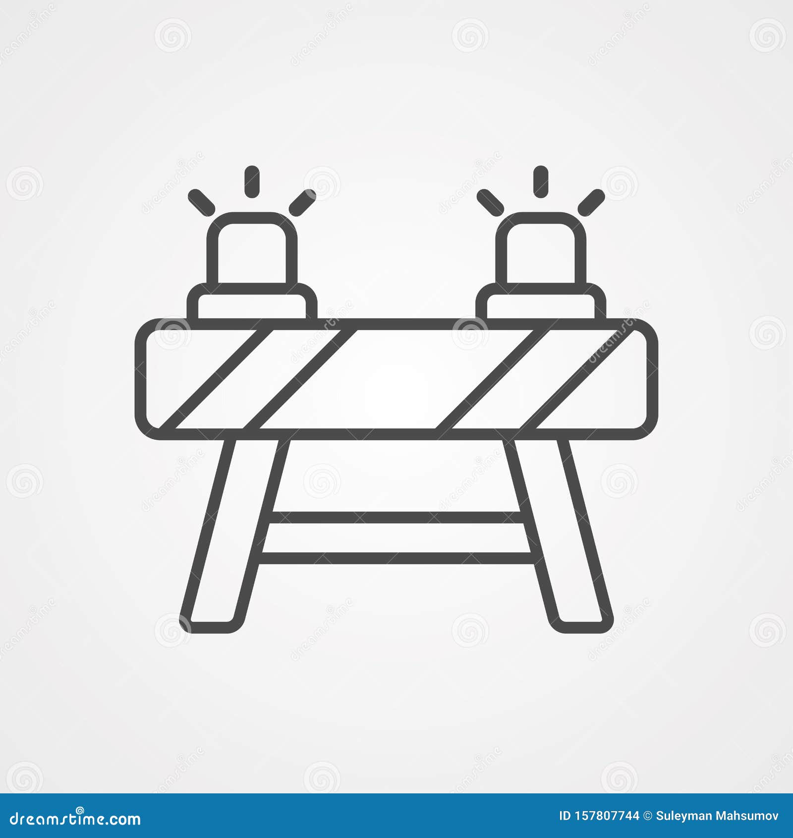 Barrier Vector Icon Sign Symbol Stock Illustration - Illustration of ...