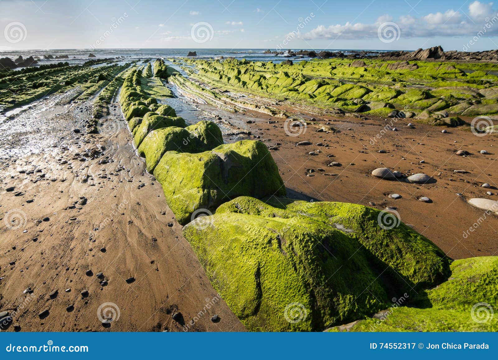Barrika beach, bilbao stock image. Image of amazing, country - 74552317