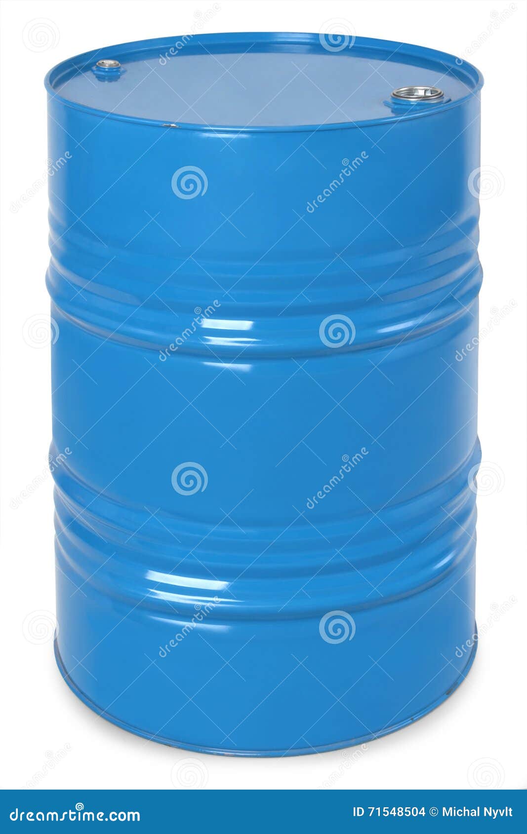 Barril azul del metal foto de archivo. Imagen de envase - 71548504