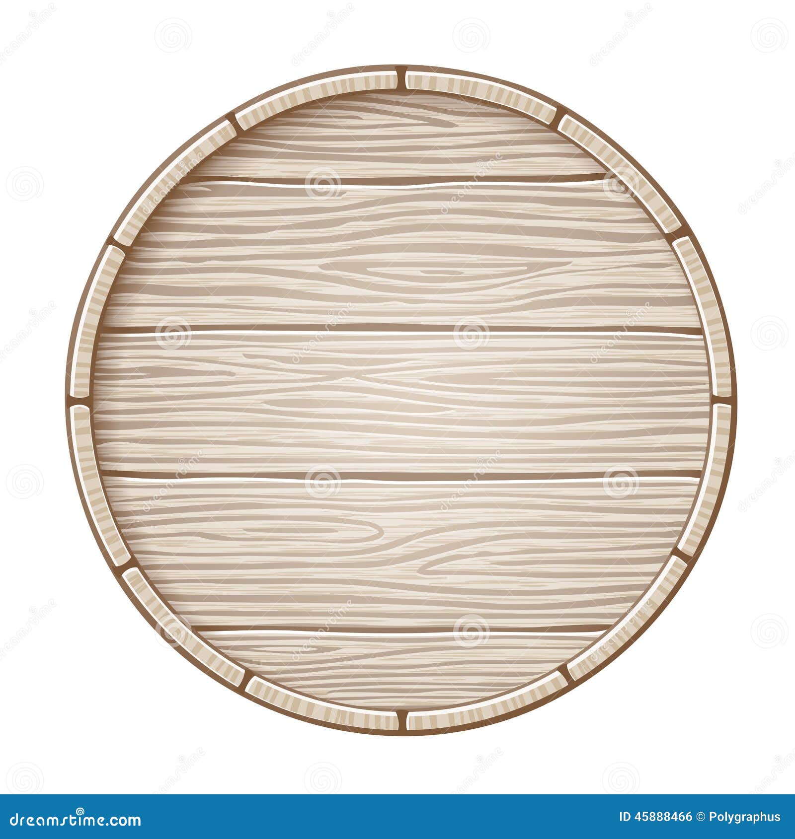 Barril De Madera Del Vector Ilustración del Vector - Ilustración de ...