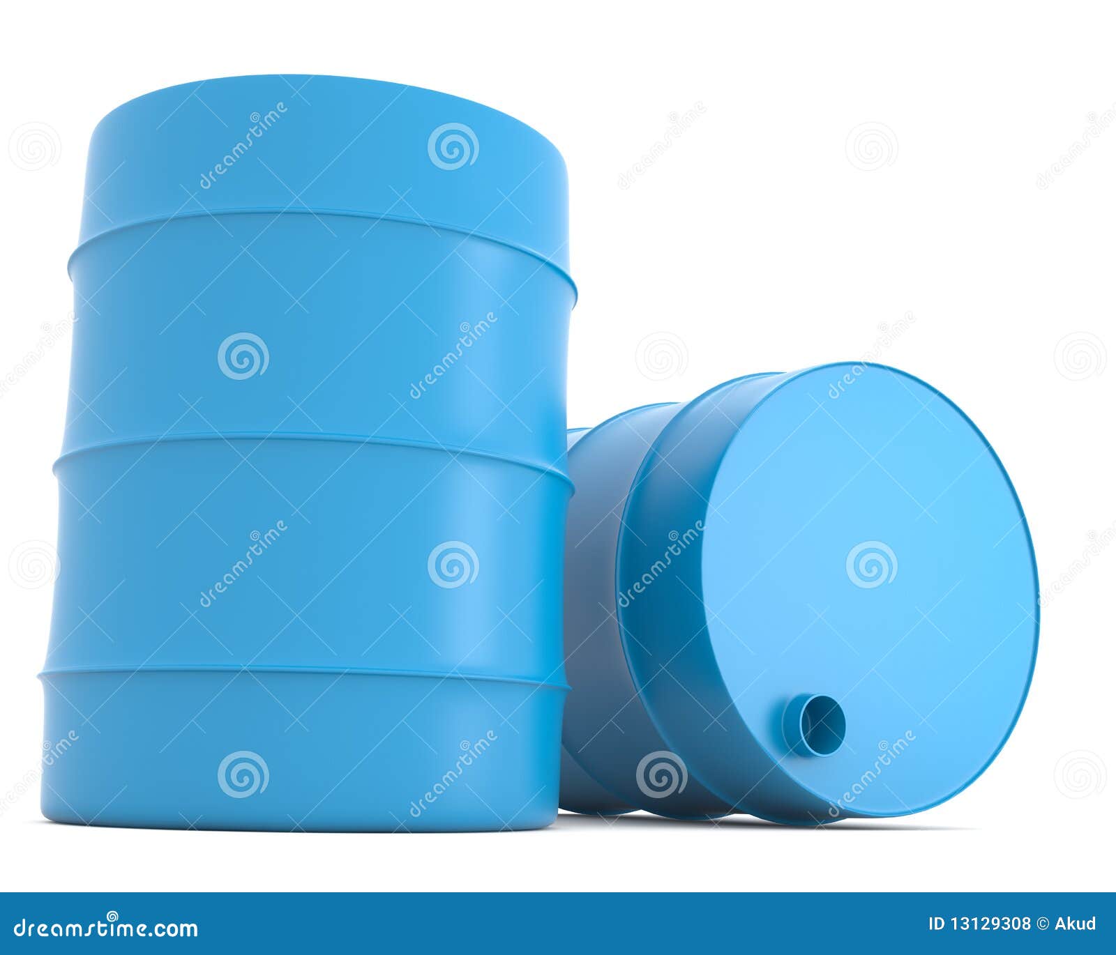 Barriles azules stock de ilustración. Ilustración de barril - 13129308