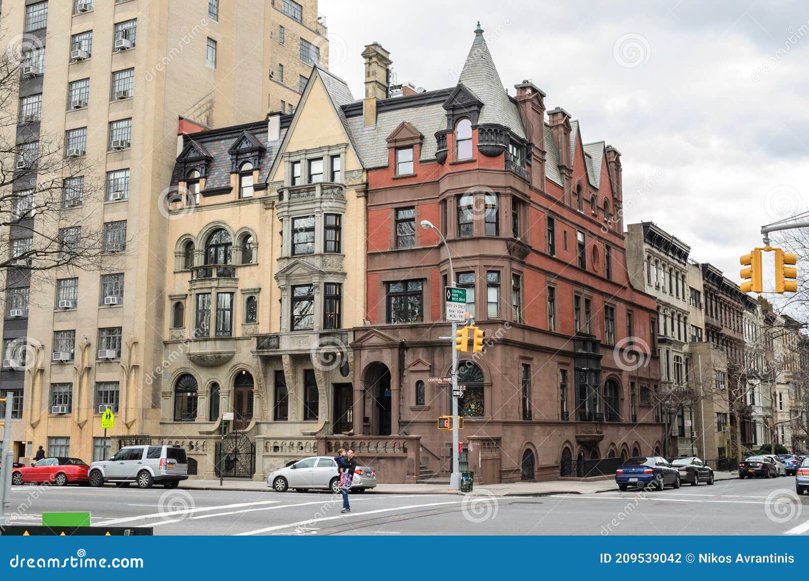 Barrio De Nueva York City Manhattan Con Impresionantes Edificios ...