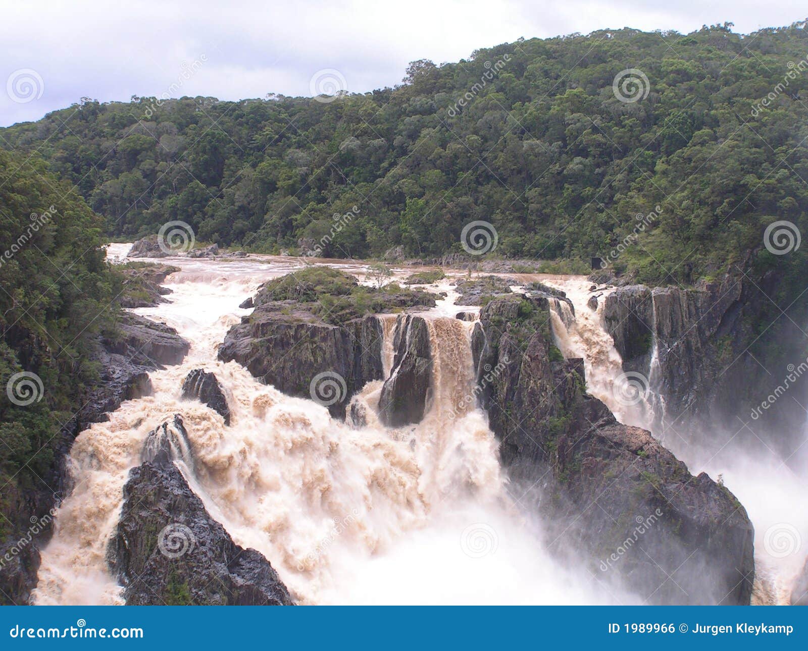 Barron Falls stock photo. Image of waterfall, giant, season - 1989966