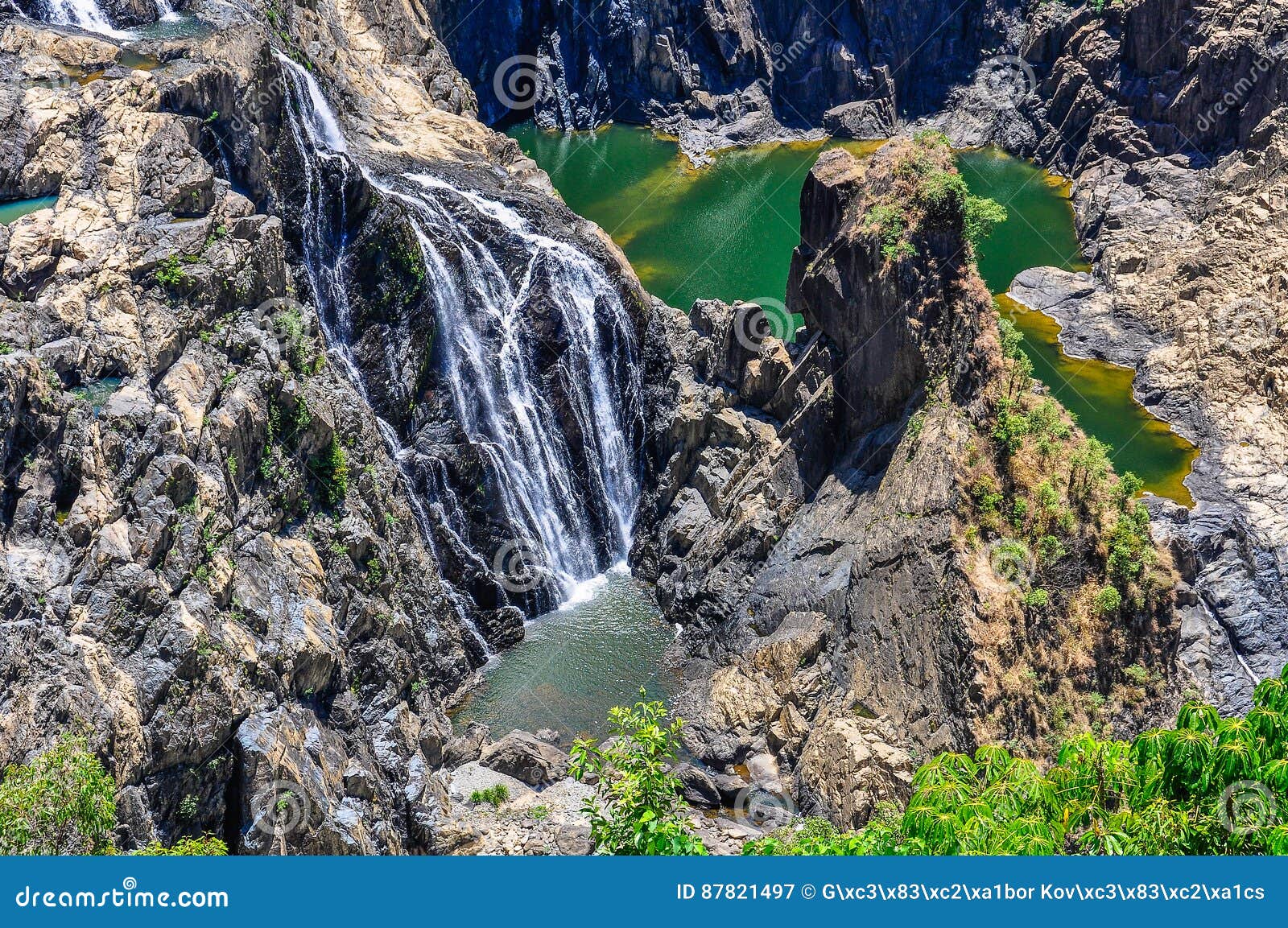 Barron Falls in Kuranda, Australien Stockbild - Bild von wasserfall ...