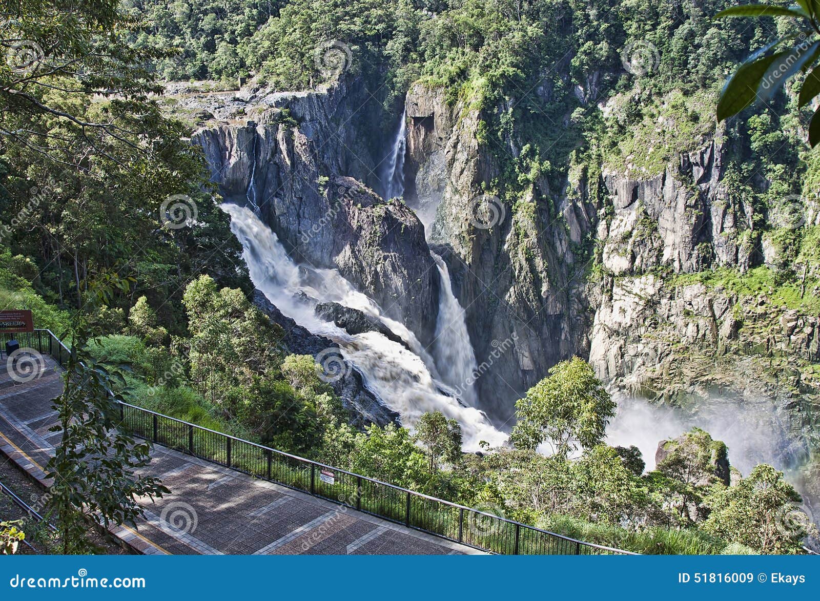 Barron Falls Kuranda stock image. Image of stone, bricks - 51816009