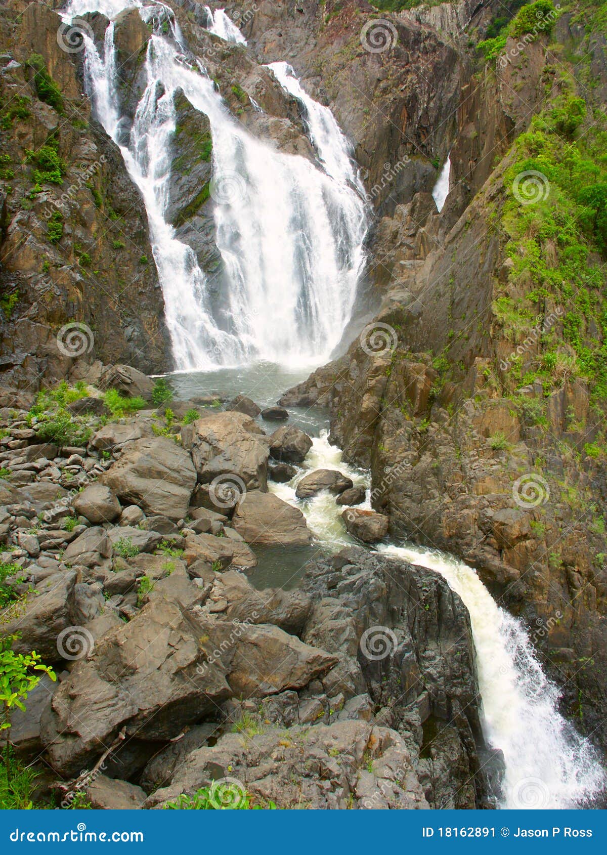 Barron Falls - Queensland, Australia Stock Image - Image of gorge ...