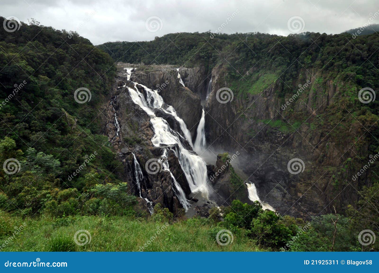 Barron Falls. Tropical North Queensland. Australia Stock Image - Image ...