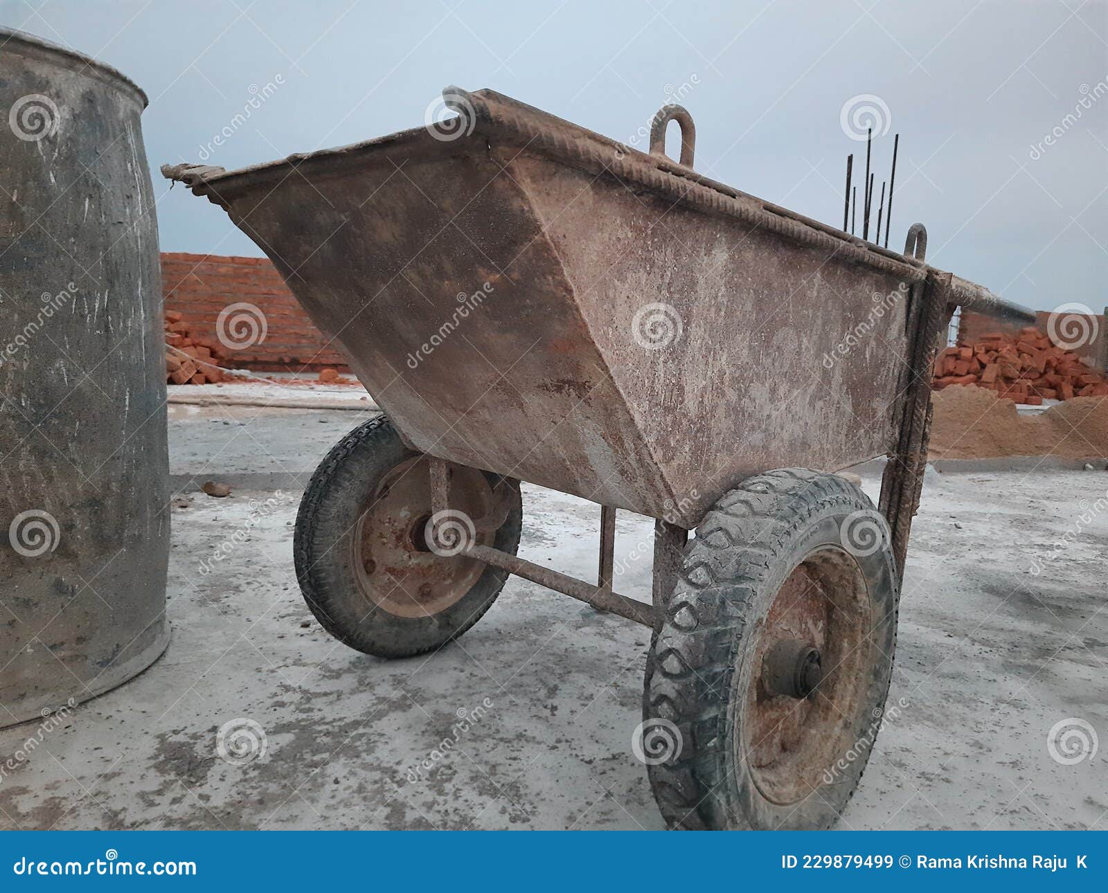 Barrow stock image. Image of vehicle, truck, manually - 229879499