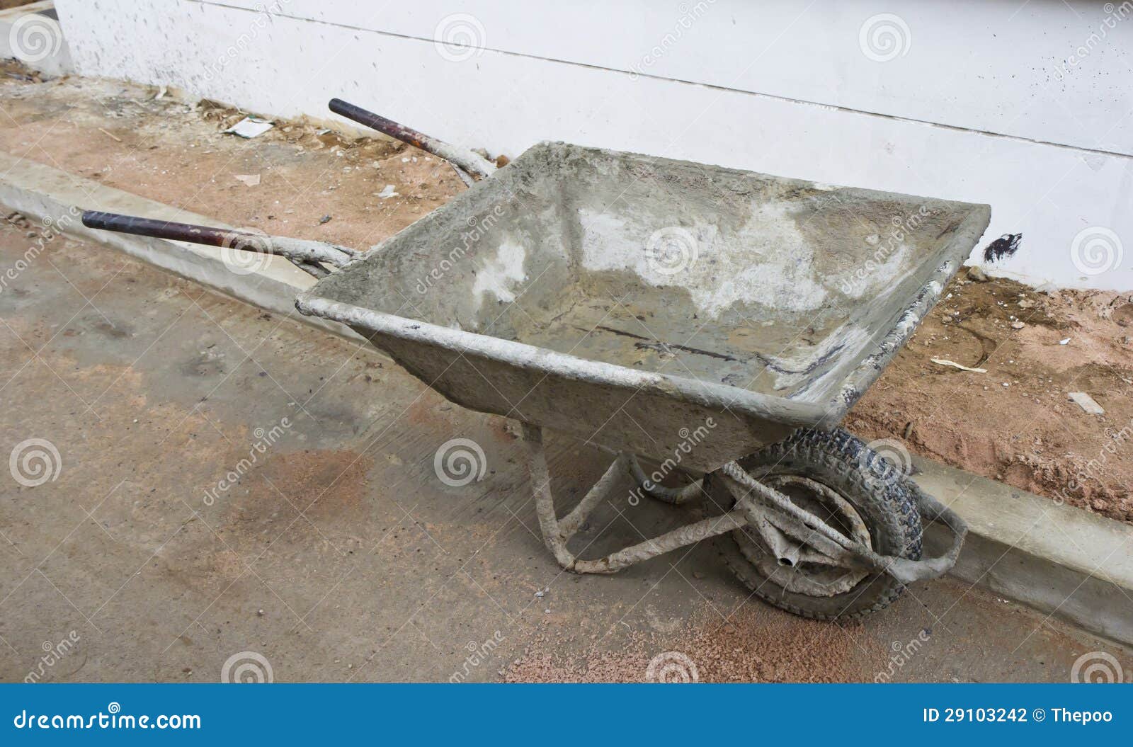Barrow in construction. stock photo. Image of tools, outdoors - 29103242