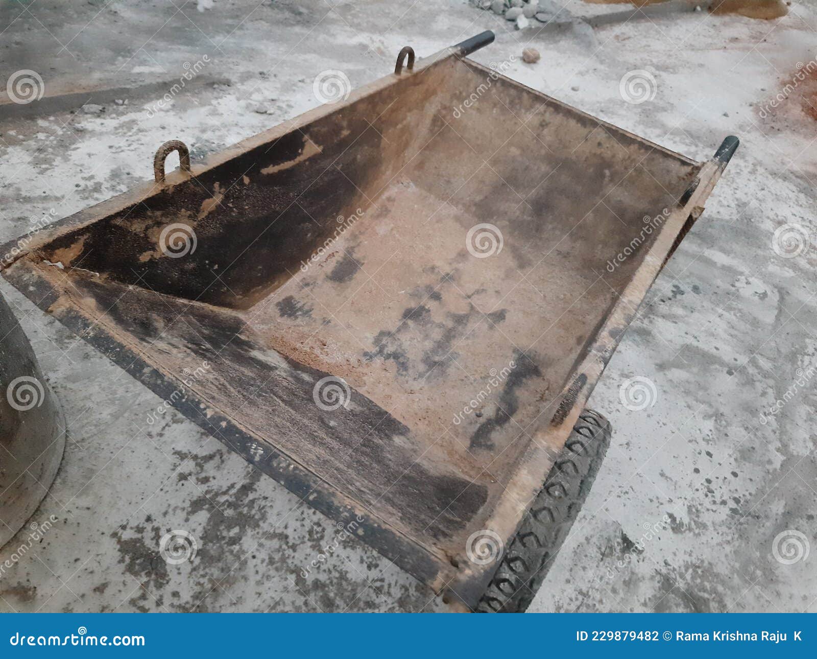 Barrow at Construction Site Stock Photo - Image of close, iron: 229879482