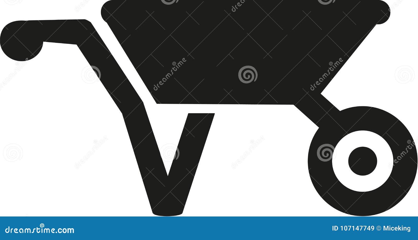 Barrow icon vector vector stock vector. Illustration of plant - 107147749