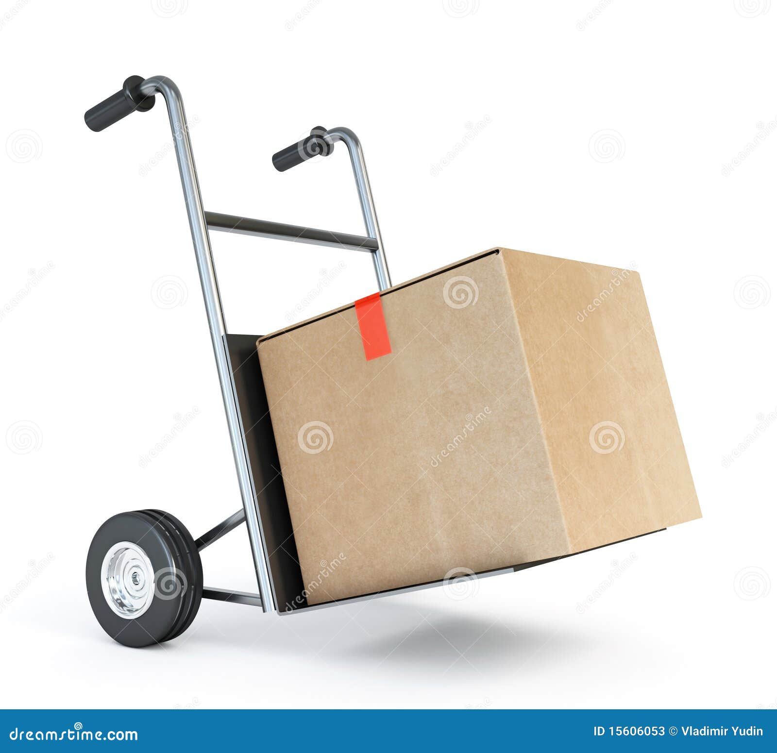 Barrow Truck and Carton Box Stock Illustration - Illustration of crate ...