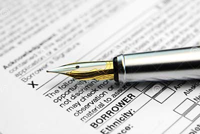 Barrower signature stock image. Image of macro, lend - 23029209