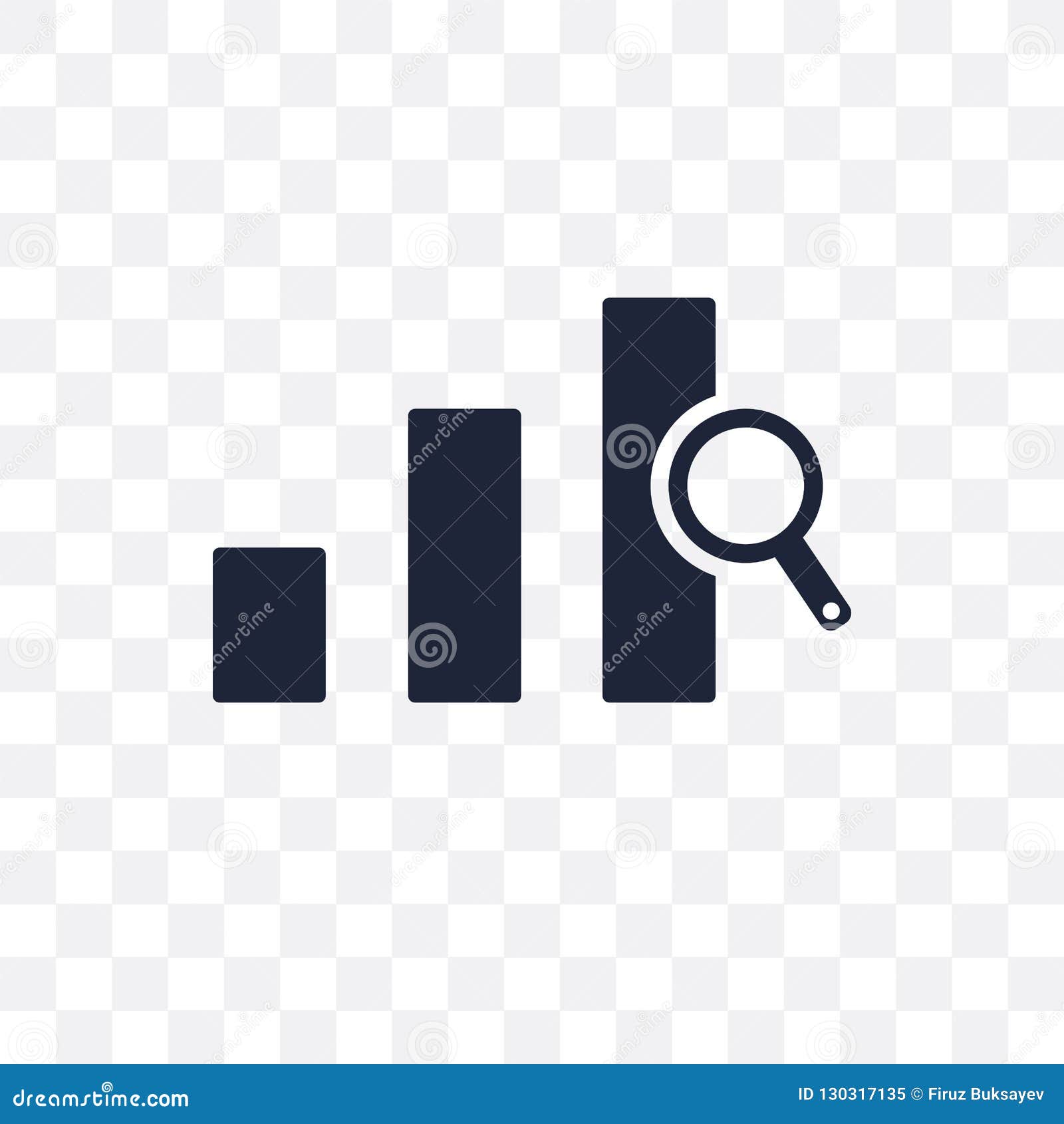 Bars Chart Analysis Transparent Icon. Bars Chart Analysis Symbol Stock Vector - Illustration of ...