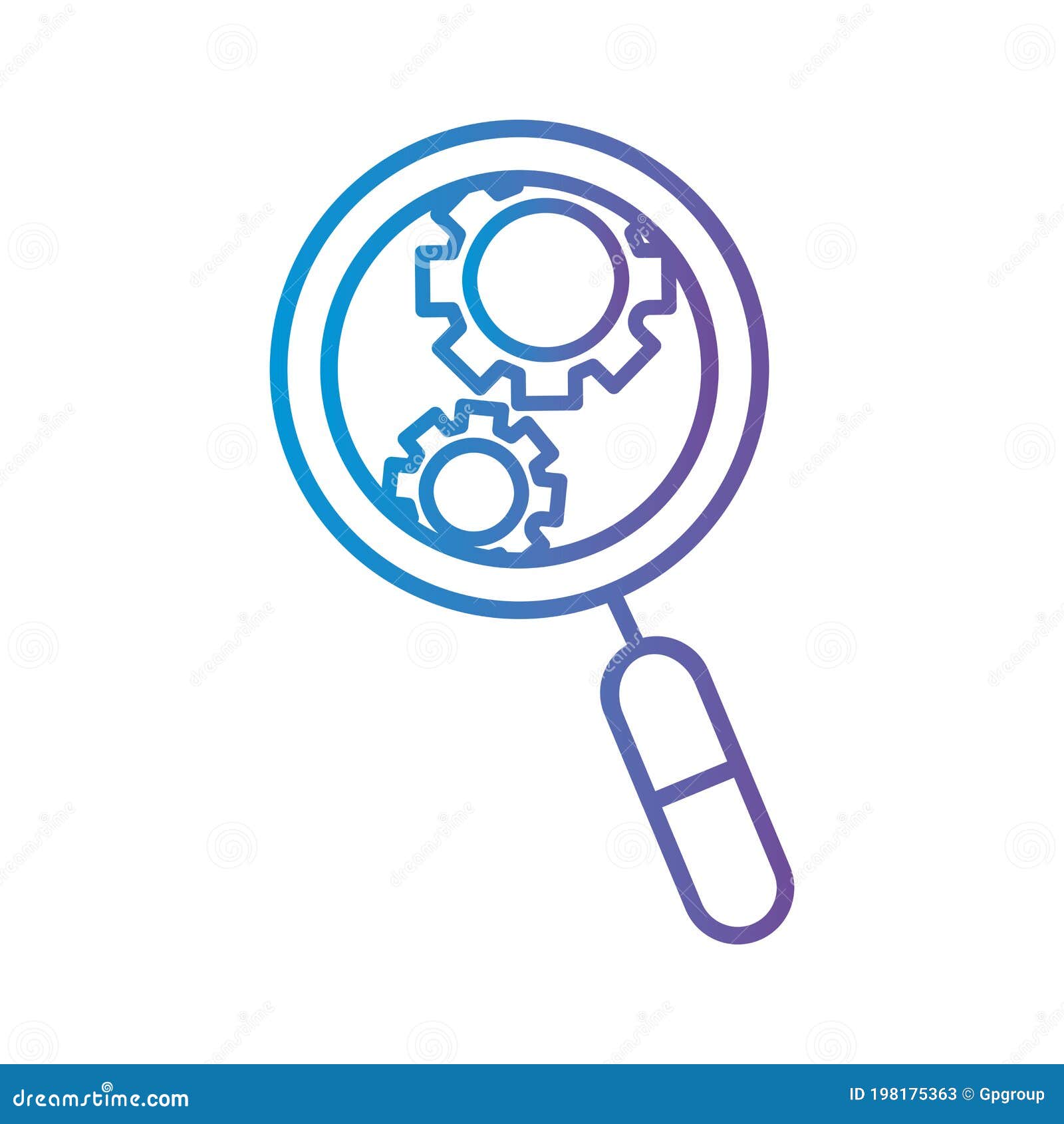 Bars Chart with Decrease Arrow Gradient Style Icon Vector Design Stock ...