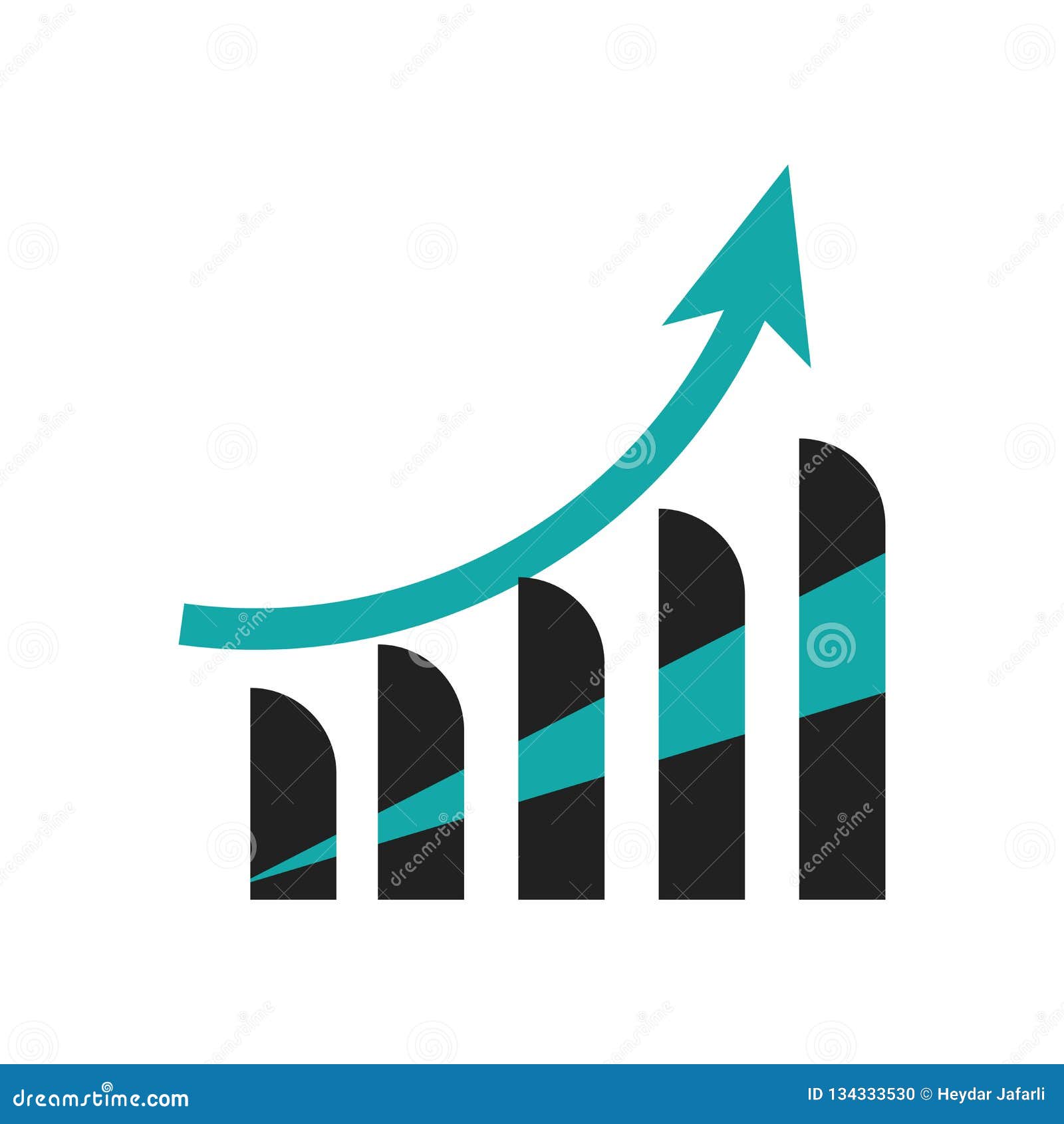 Bars Chart Interface Ascending Symbol Icon Vector Sign and Symbol ...