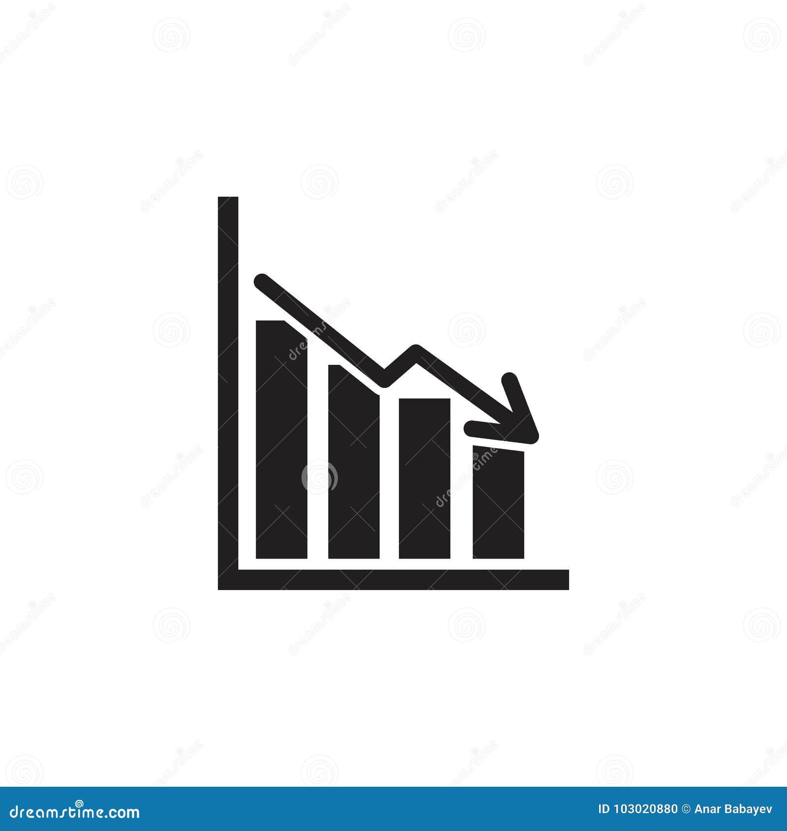 Descending Graph Royalty-Free Stock Photography | CartoonDealer.com ...