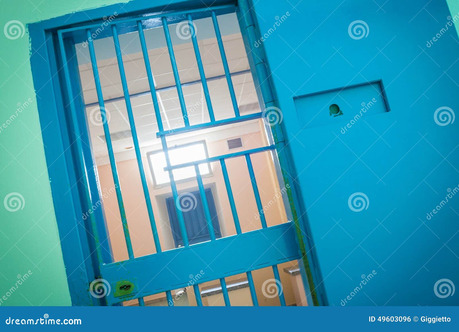 Bars in old prison stock photo. Image of terrorism, conviction - 49603096