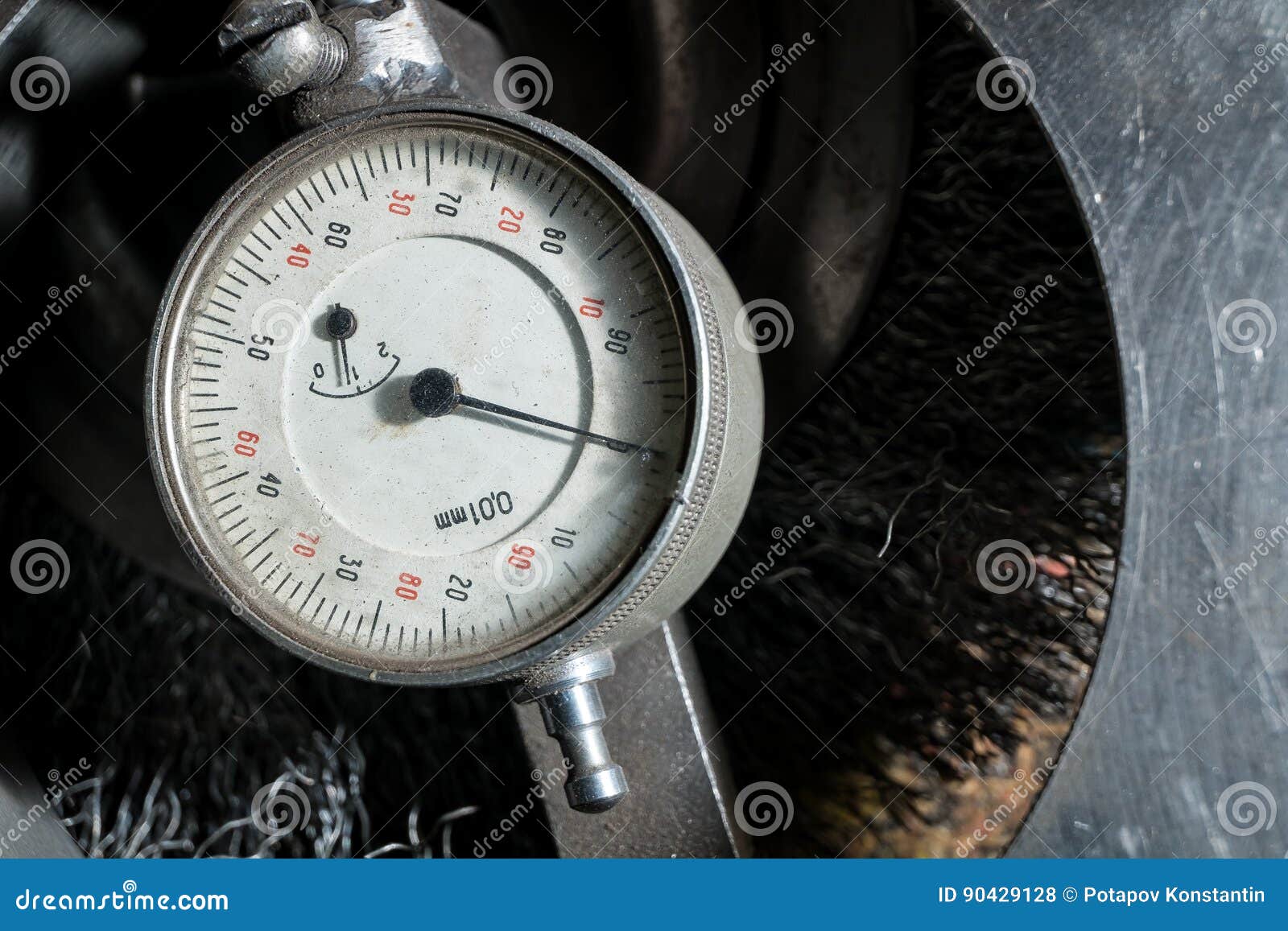 Bars Pressure Sensor on the Machine Stock Photo - Image of manometer ...