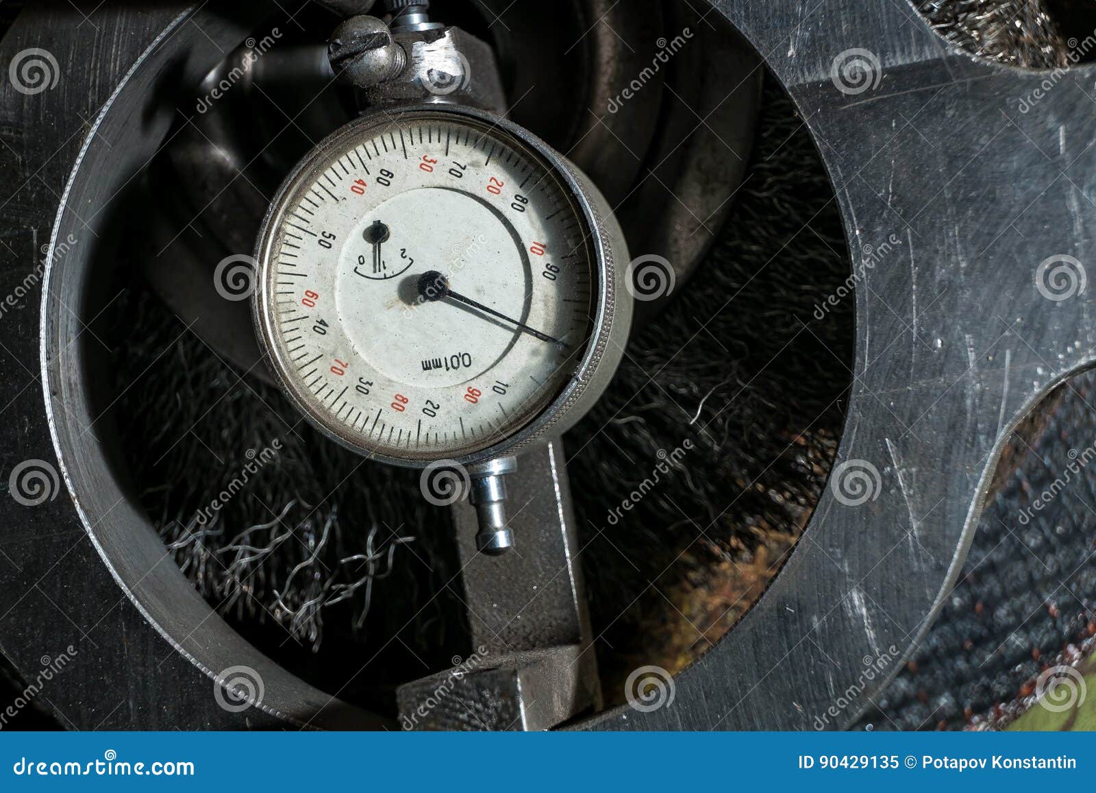 Bars Pressure Sensor on the Machine Stock Image - Image of energy ...