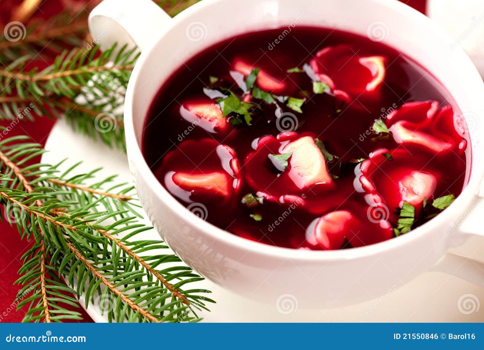 Barszcz. Polish Christmas Soup Stock Photo - Image of cooked ...