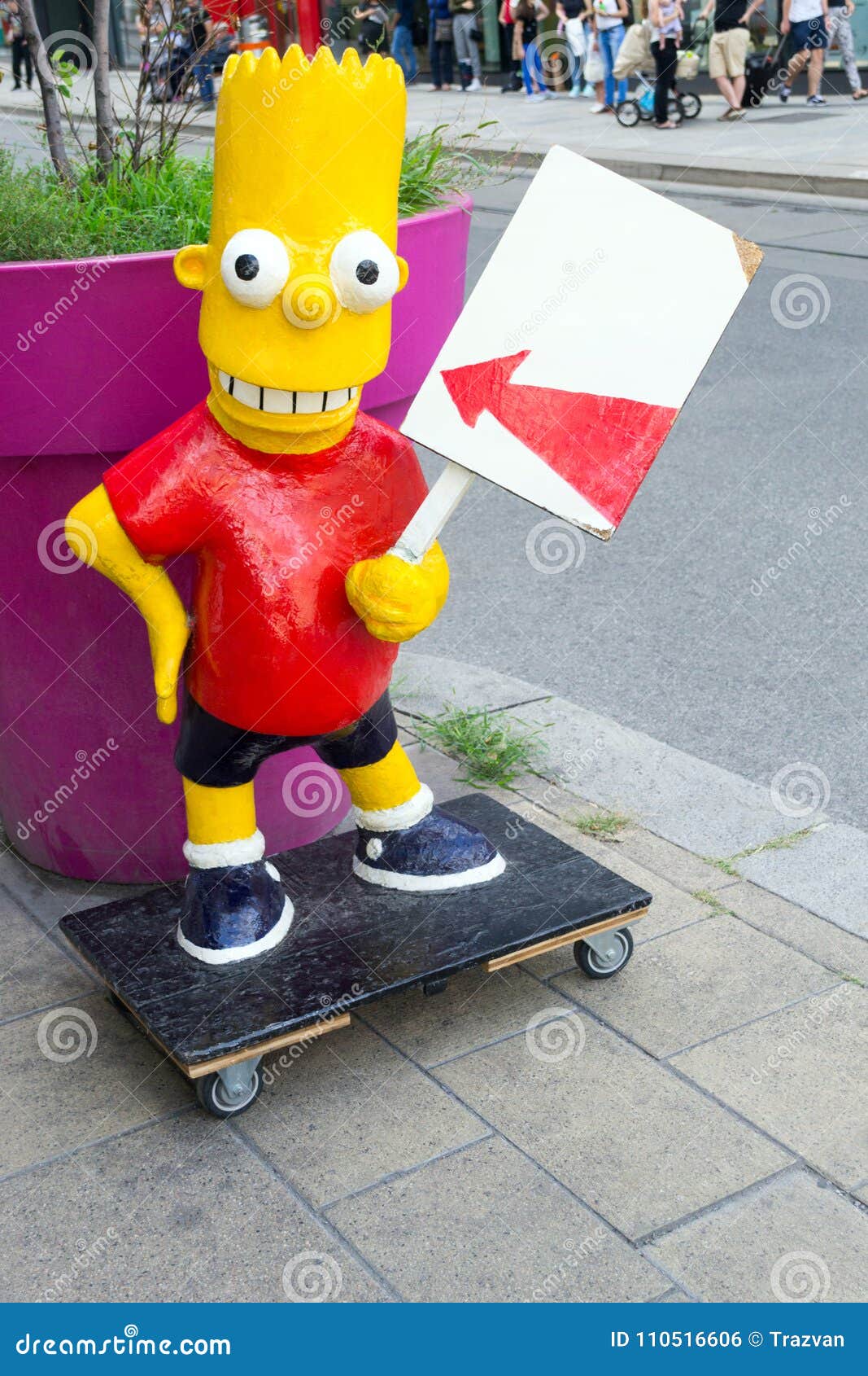 Bart Simpson Mascot on Skateboard Editorial Photo - Image of culture ...